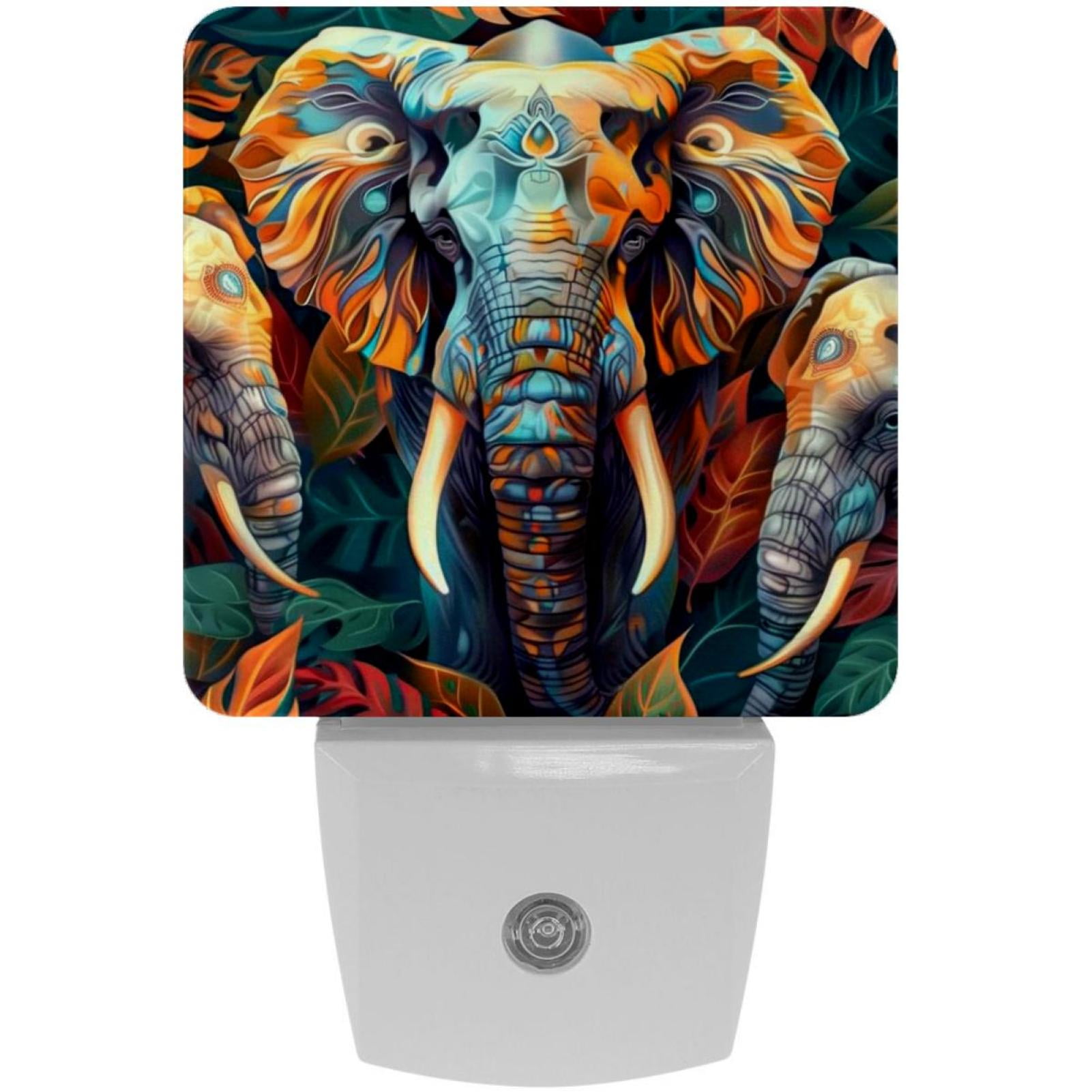 Elephant LED Square Night Lights - Stylish and Energy-Efficient ...