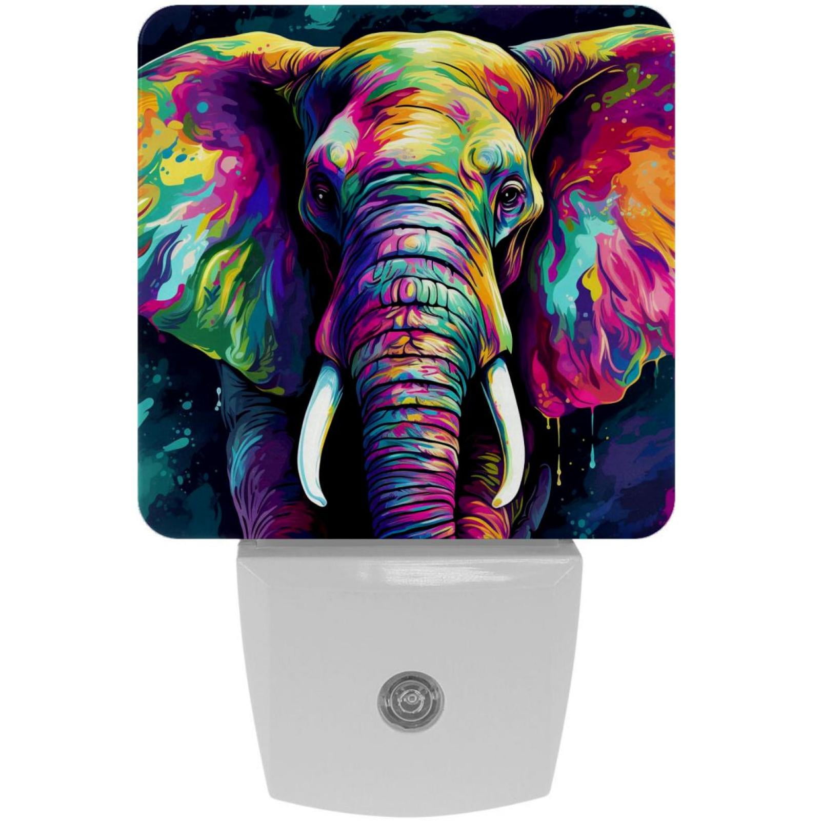 Elephant LED Square Night Lights - Stylish and Energy-Efficient ...