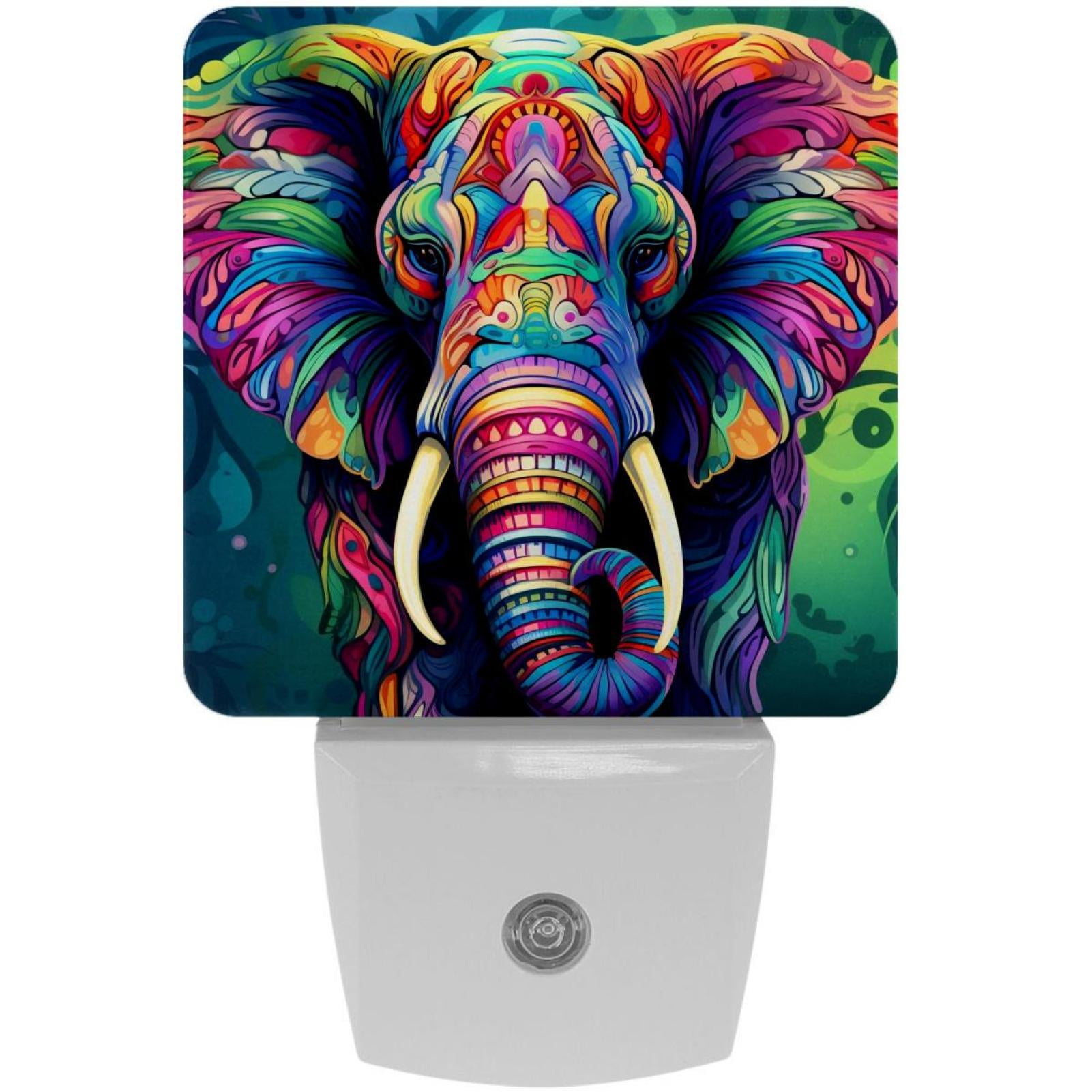 Elephant LED Square Night Lights - Stylish and Functional Nightlight ...