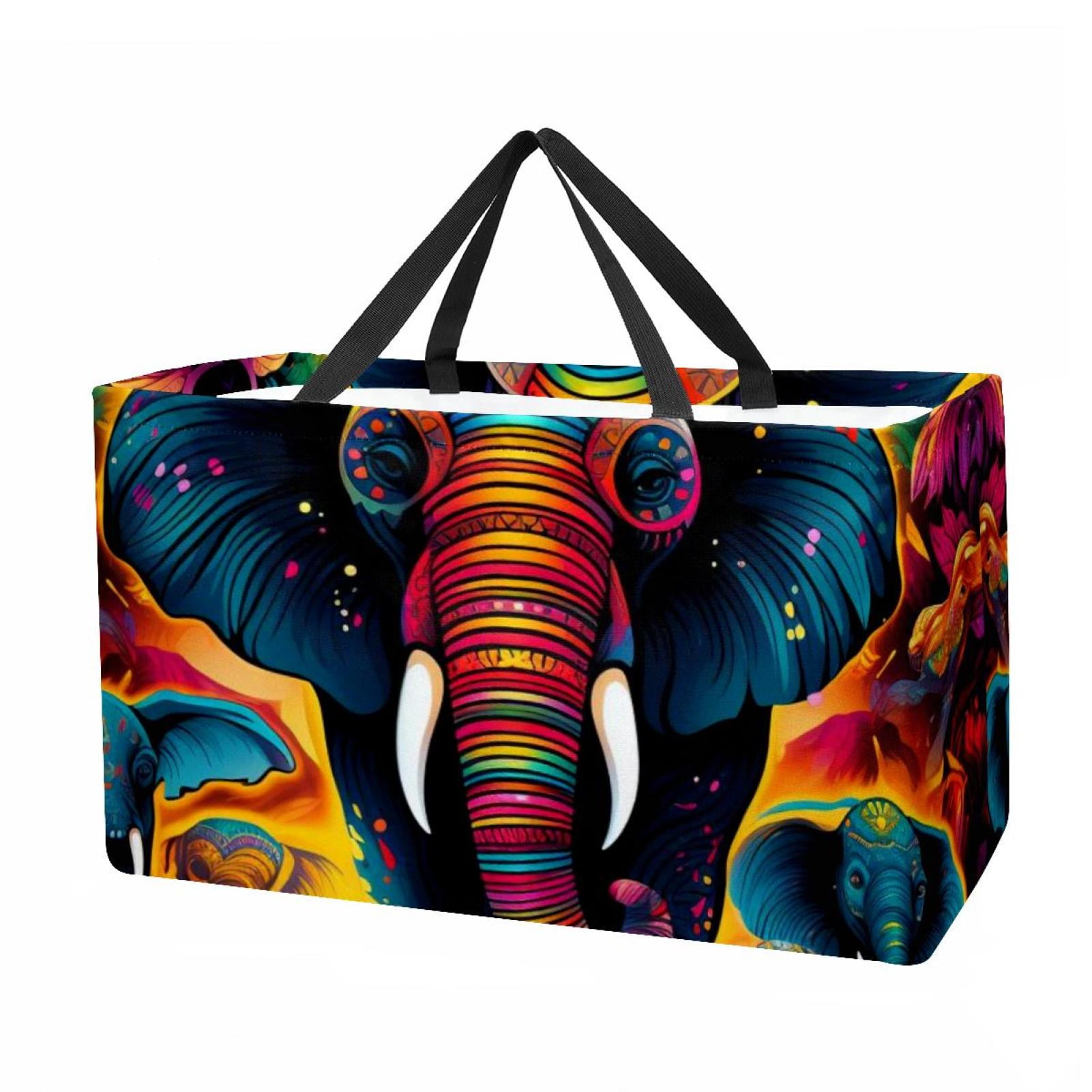 Elephant Large Foldable Oxford Cloth Laundry Bag Storage Box Cube ...