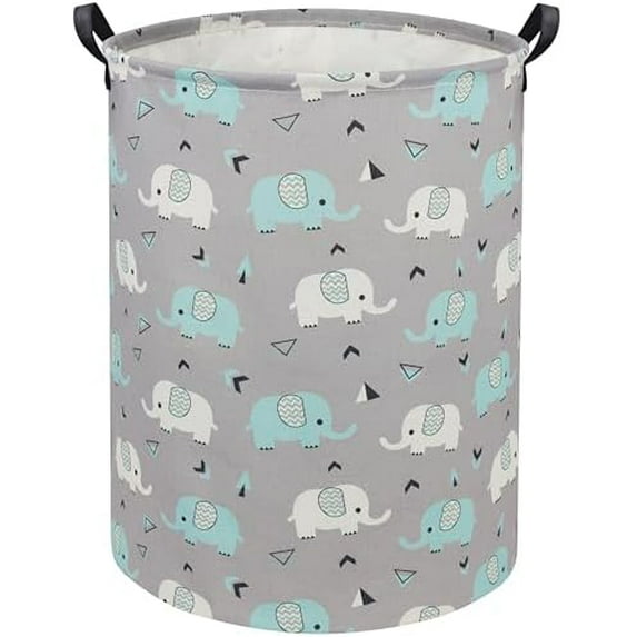 Elephant Laundry Basket Hamper for Girl Hamper Cute Storage Toy Bin ...