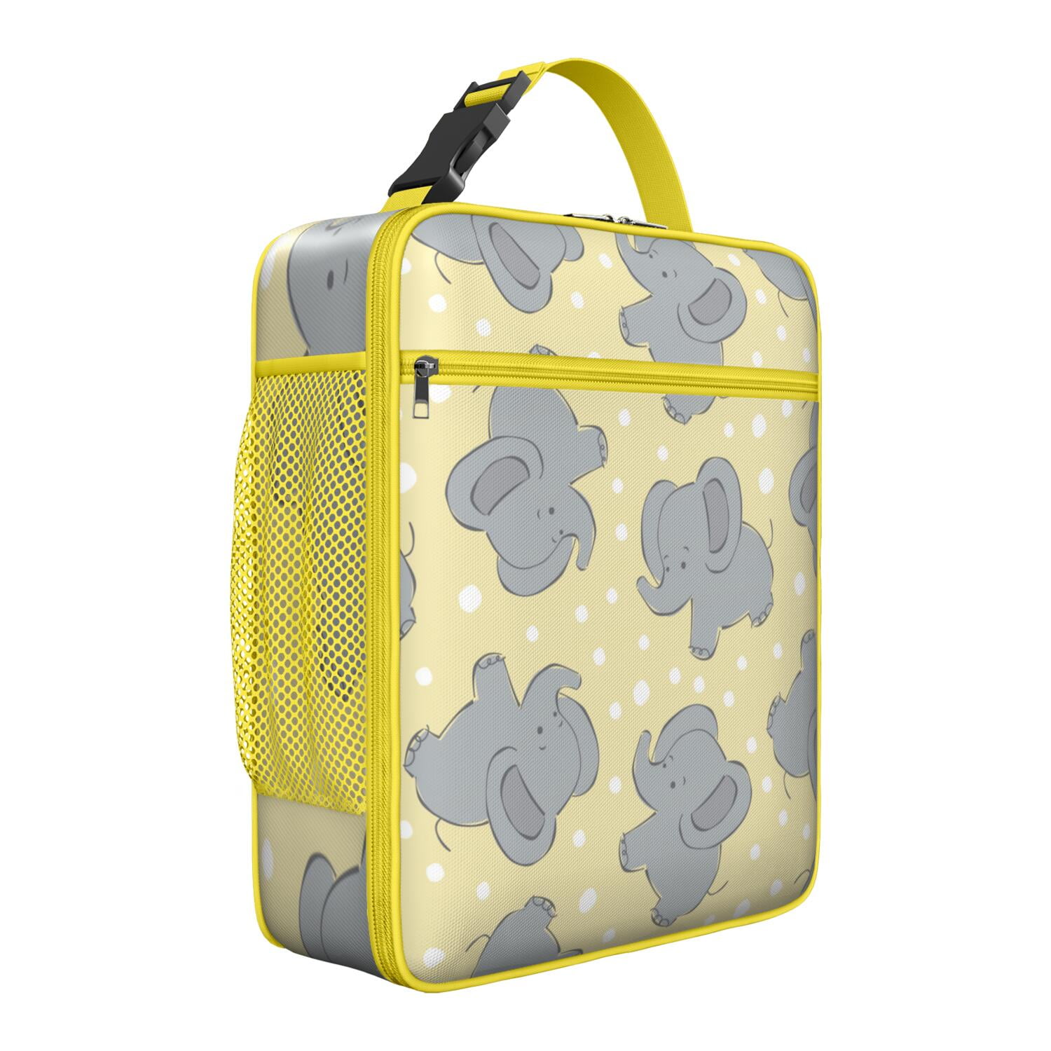 Elephant Lunch Box for Men Reusable Insulated Small Lunch Bag with Boho ...