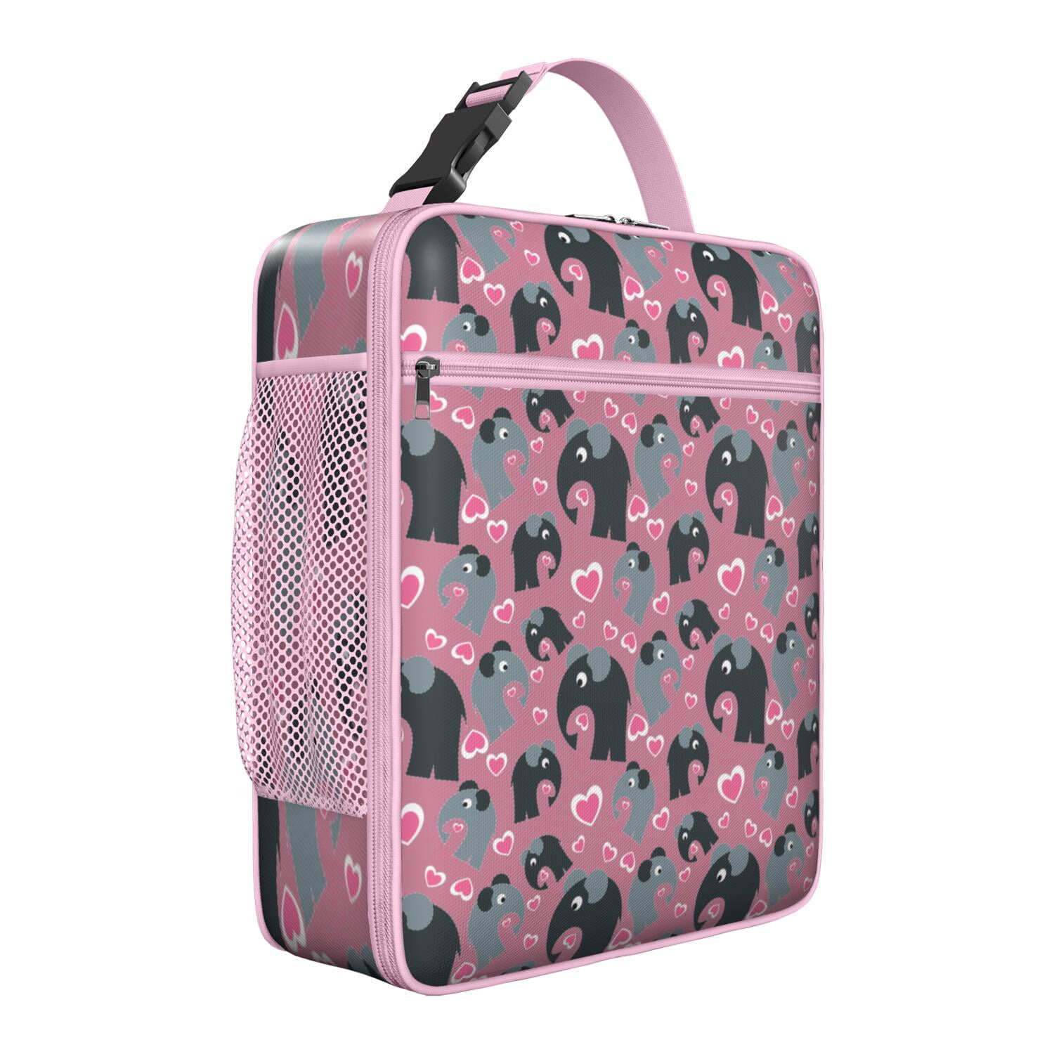 Elephant Lunch Box for Men Reusable Insulated Small Lunch Bag with Boho ...