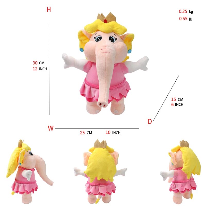 Elephant Mario Luigi Plush Toys Elephant Princess Peach Daisy Rosalina ...