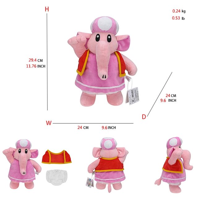 Elephant Mario Luigi Plush Toys Elephant Princess Peach Daisy Rosalina ...