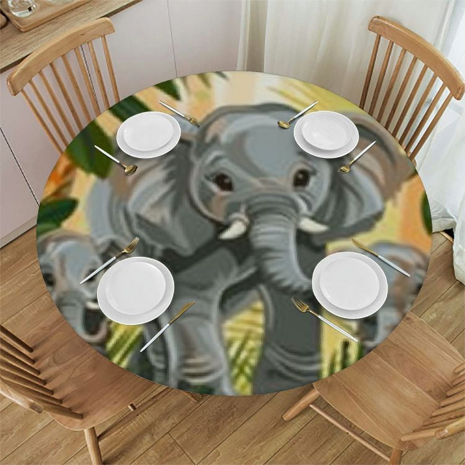 Elephant Palm Leaf Round - Walmart.com