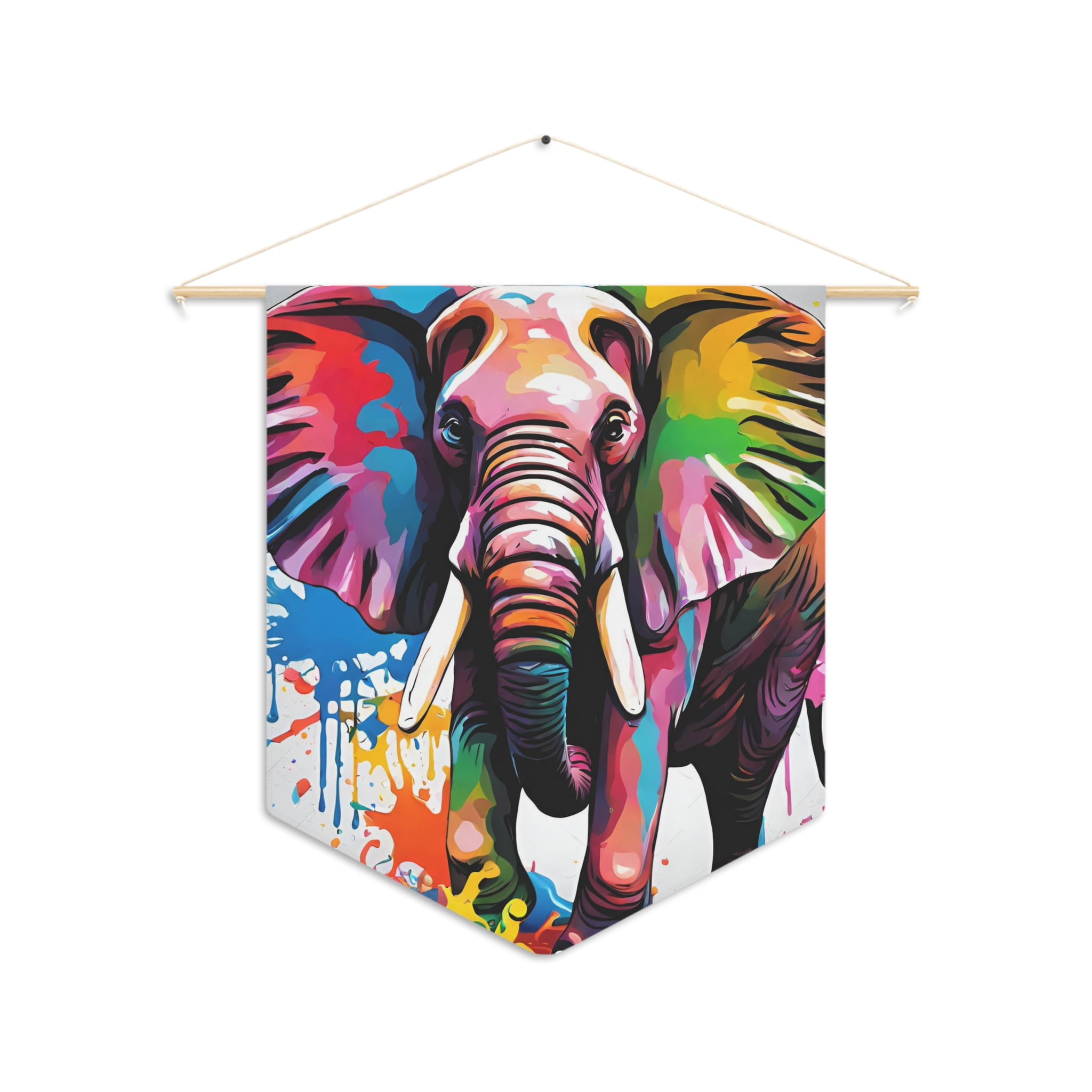 Elephant Pennant wall art home decor, interior design animal ...
