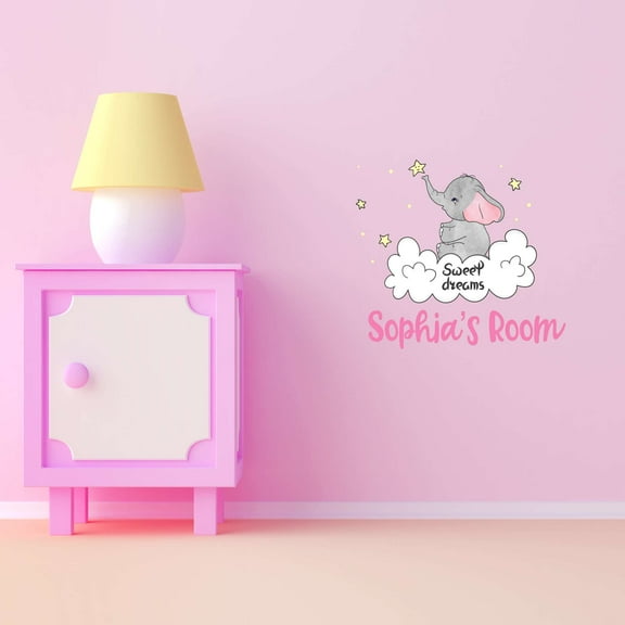 Elephant Sunshine Sweet Dreams Smart brave Kind Enough Hugs Kisses ...