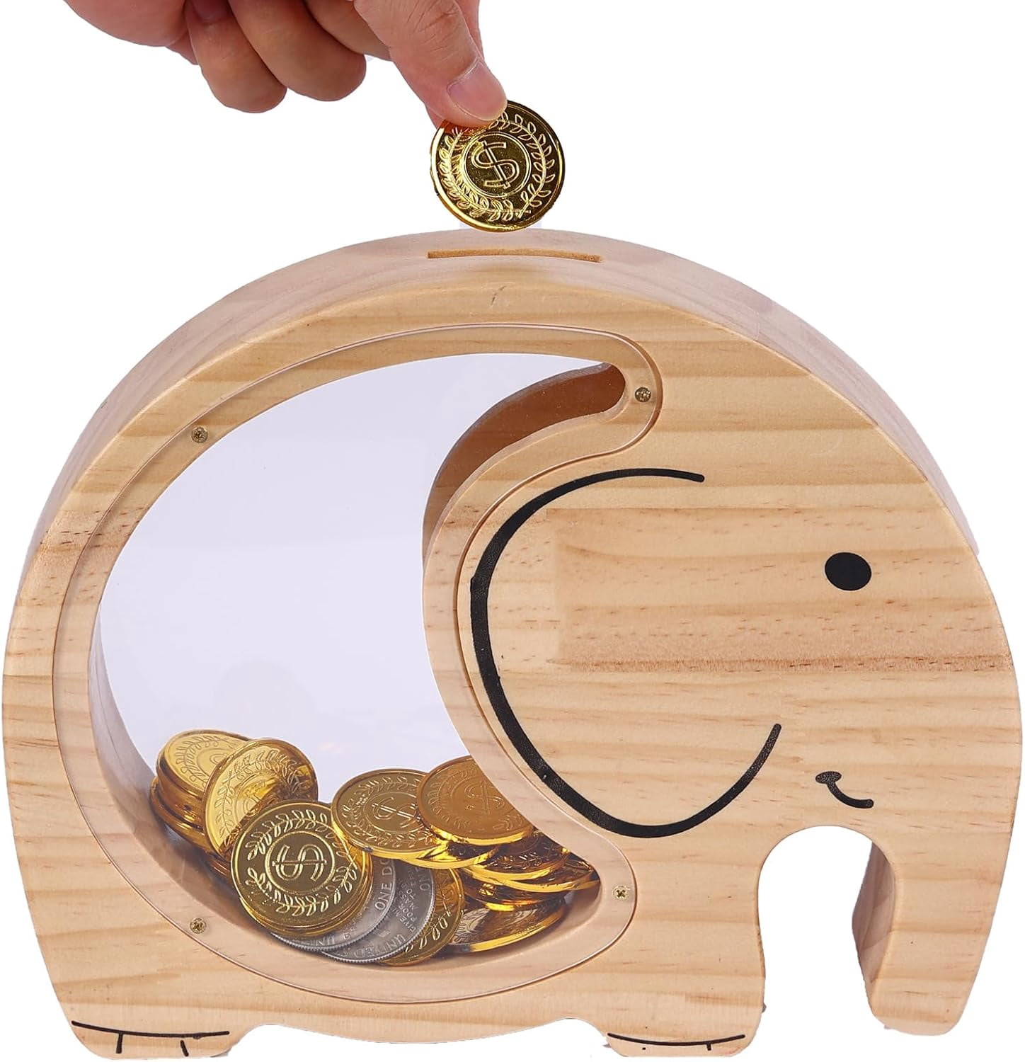 Money Bank for Toddlers Elephant Room Decor for Boys and Girls Coin Jar ...