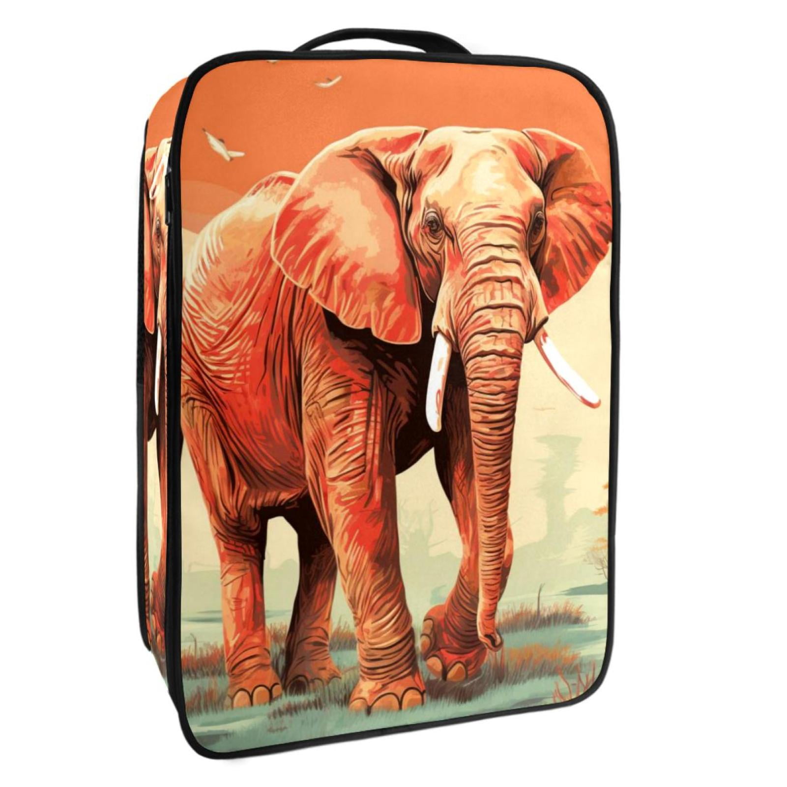Elephant Polyester Shoe Box Organizer - 23x31cm/9x12in - Closet Storage ...