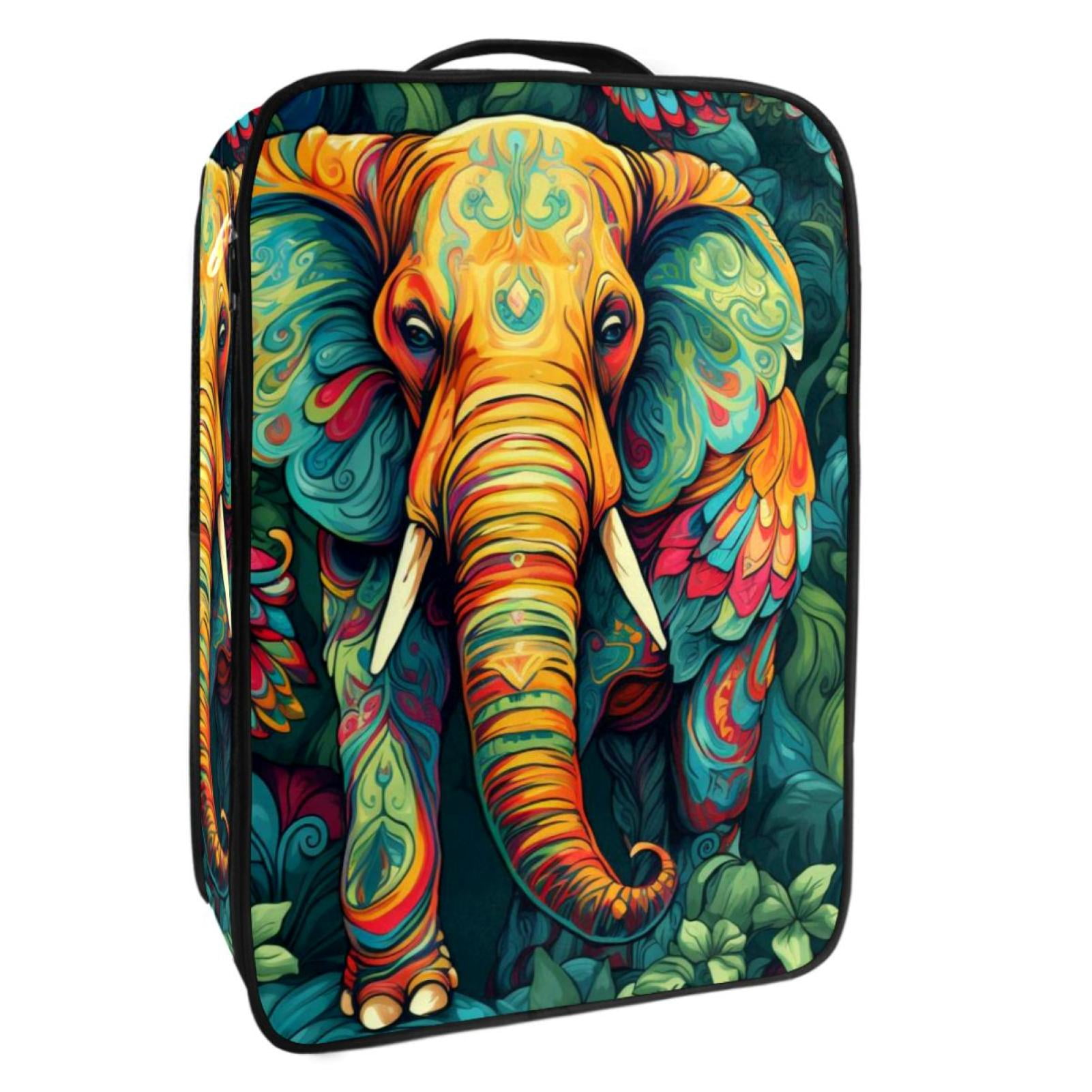 Elephant Polyester Shoe Boxes Organizer, 23x31cm/9x12in, Space Saving ...