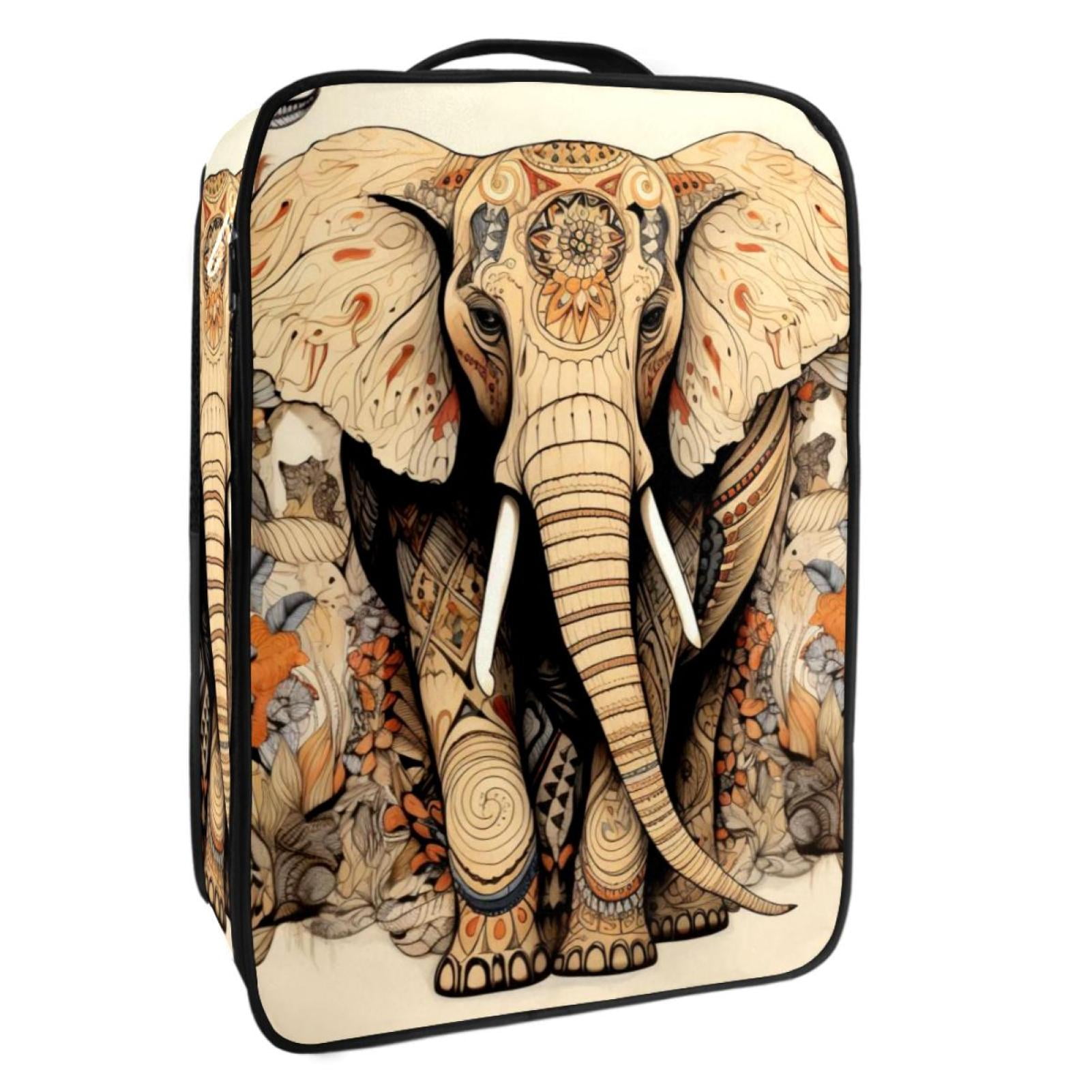Elephant Polyester Shoe Boxes Organizer Container, 23x31cm/9x12in ...
