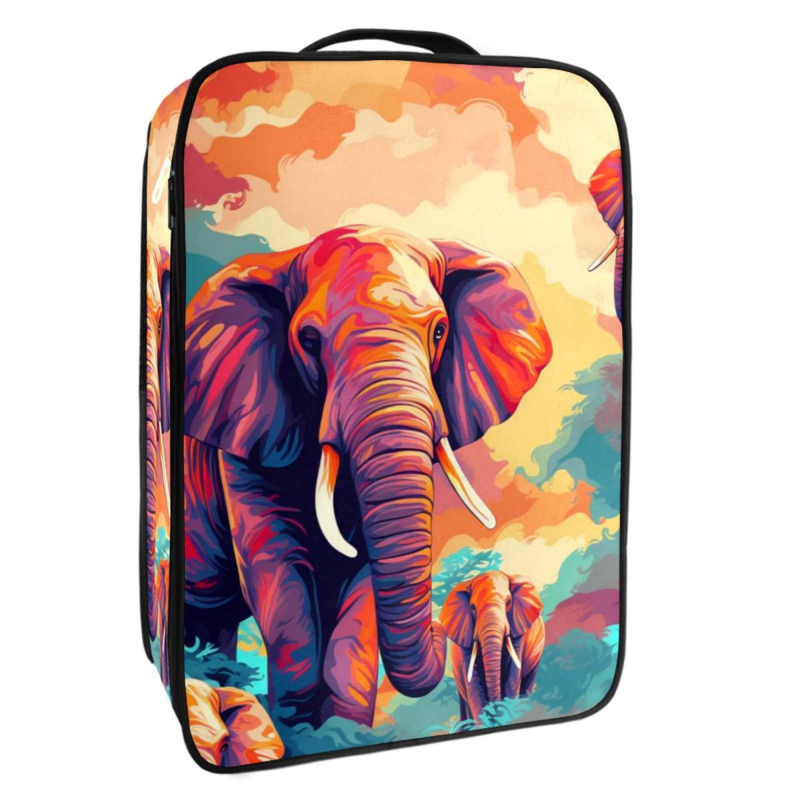 Elephant Polyester Shoe Container Organizer Box - 23x31cm/9x12in Size ...