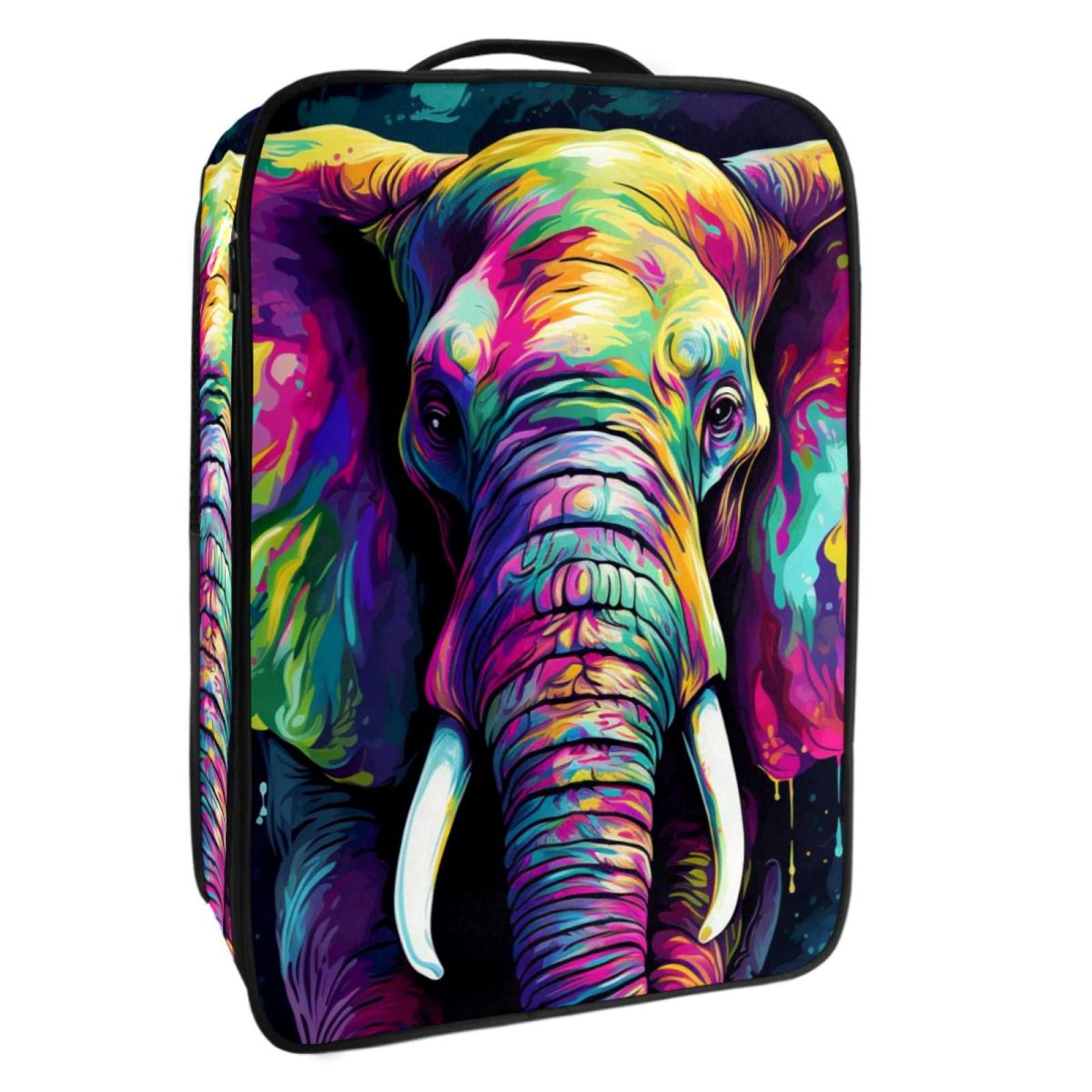 Elephant Polyester Shoe Organizer Box for Closet, Space-Saving Solution ...