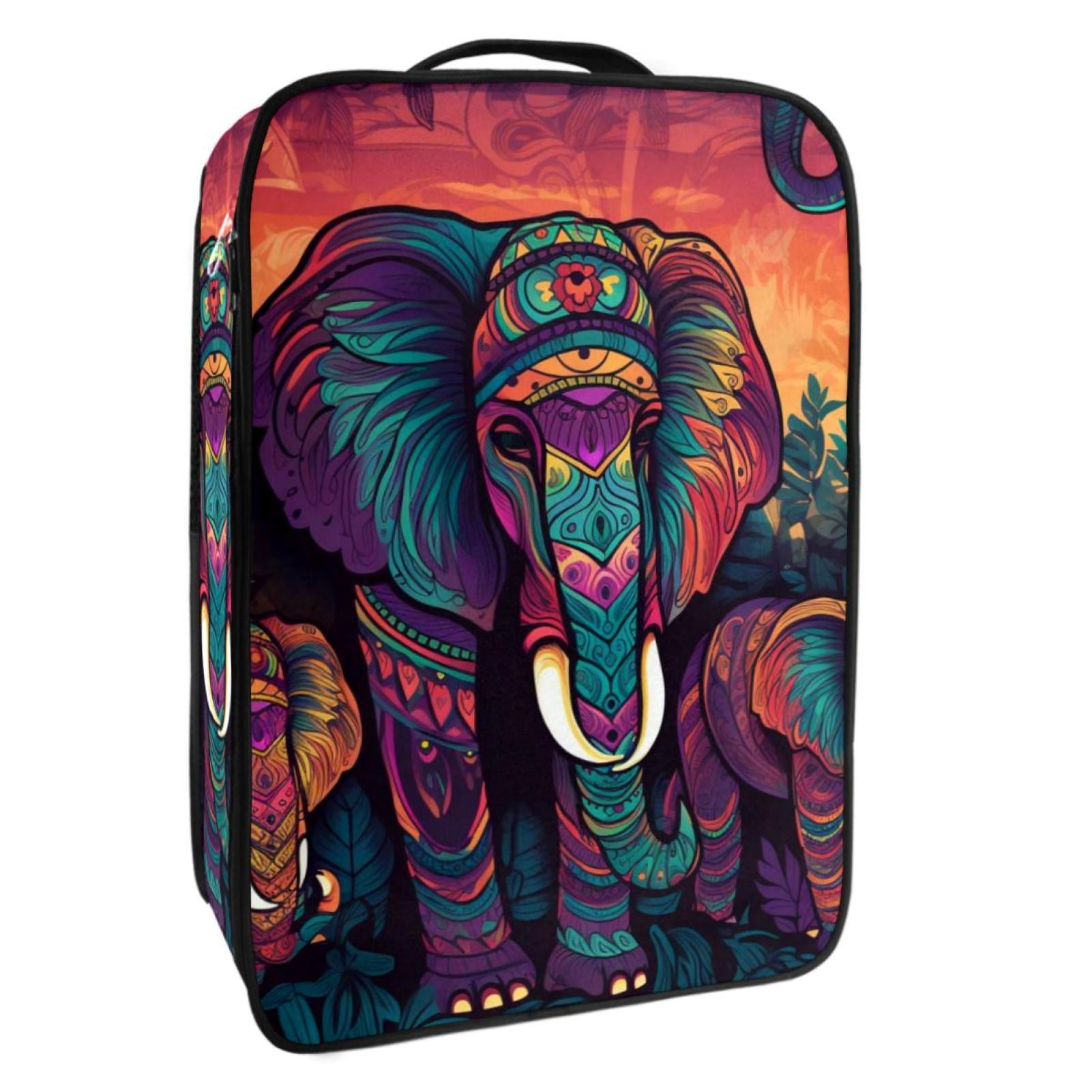 Elephant Polyester Shoe Storage Box - 23x31cm/9x12in Shoe Organizer ...