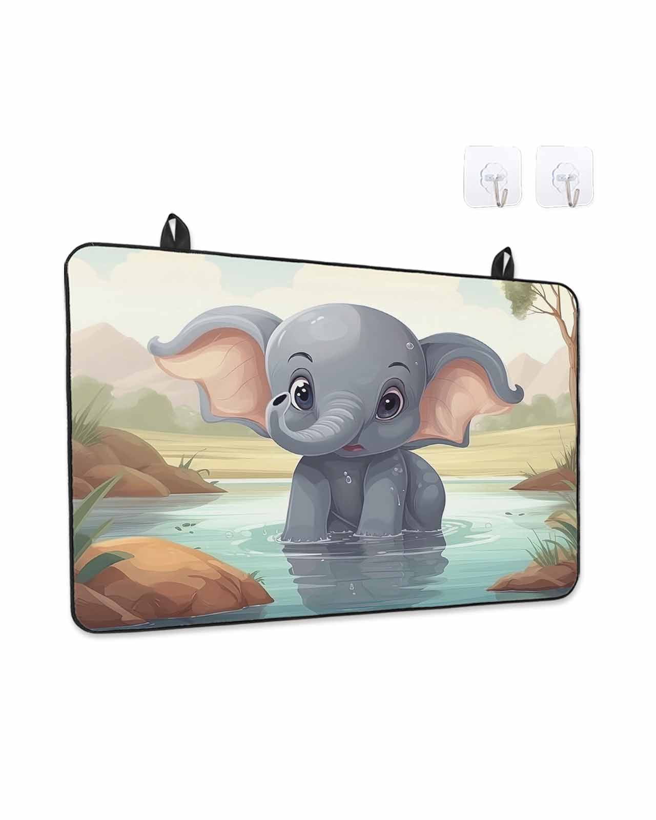 Elephant Pool Water Stove Top Covers for Electric Stove, 28'x20'' Trees ...