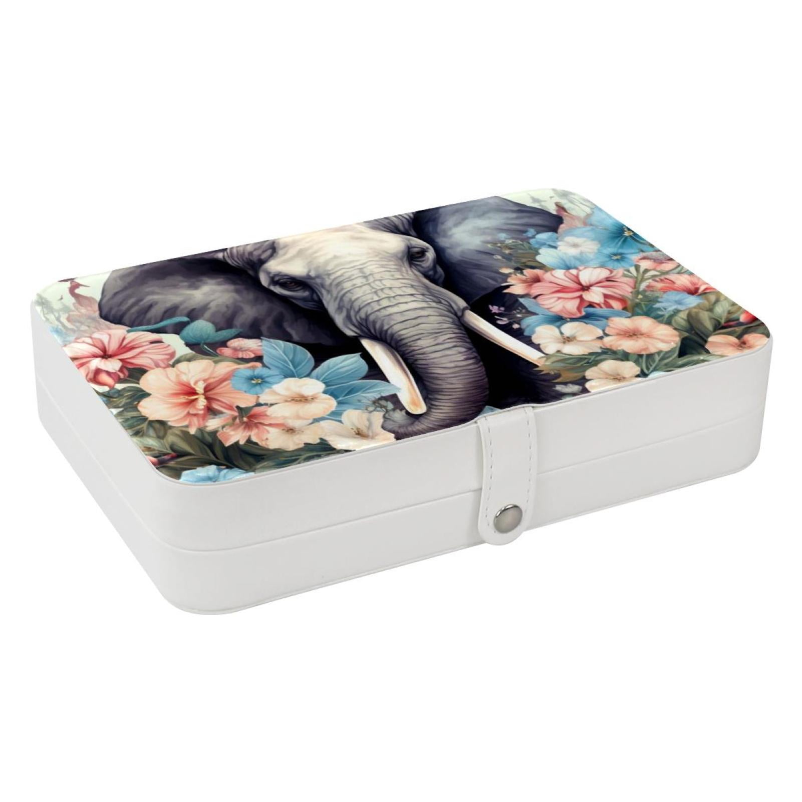 Elephant Portable PU Leather Travel Organizer with Removable ...