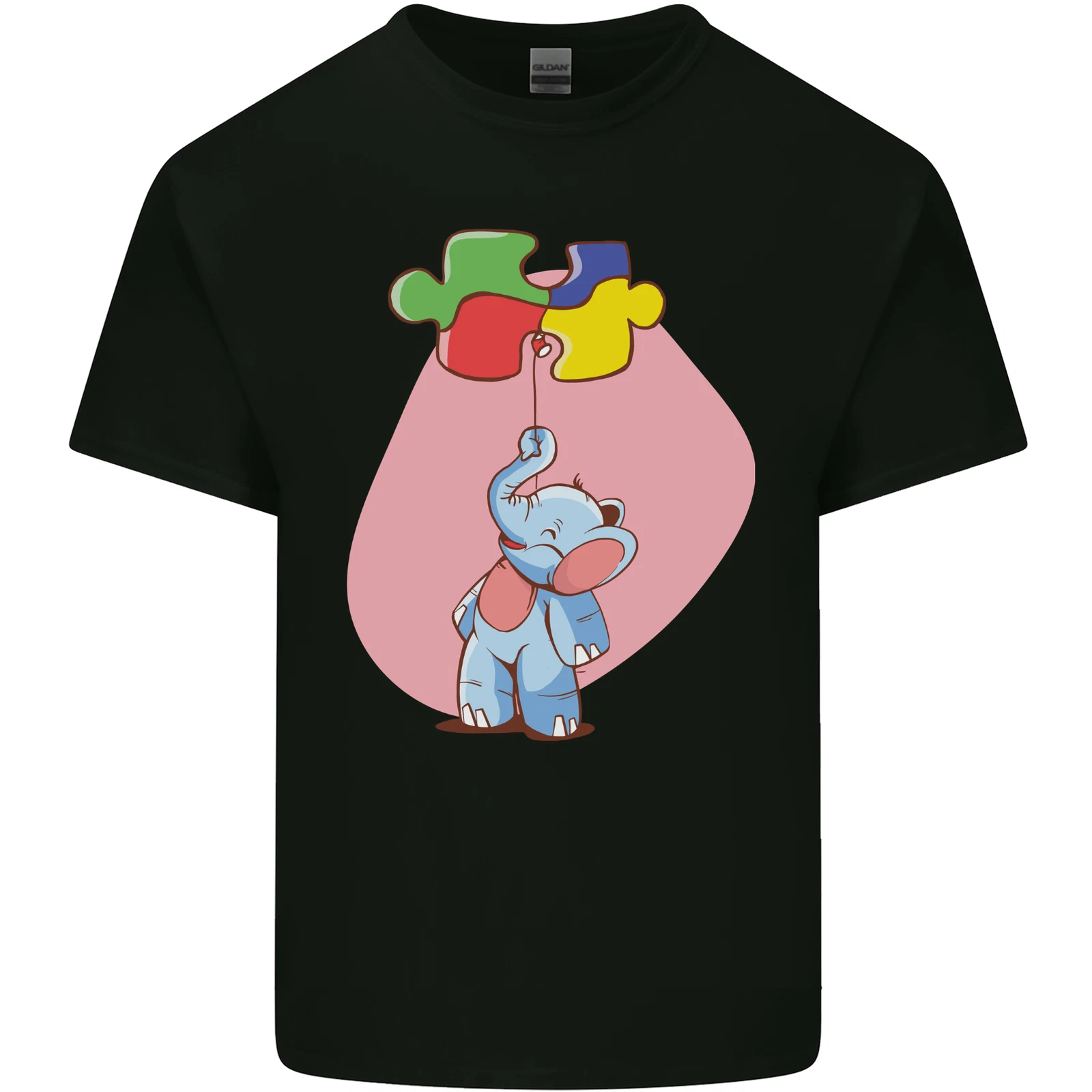 Elephant Puzzle Autism Autistic for an Awareness and Support and Unisex ...