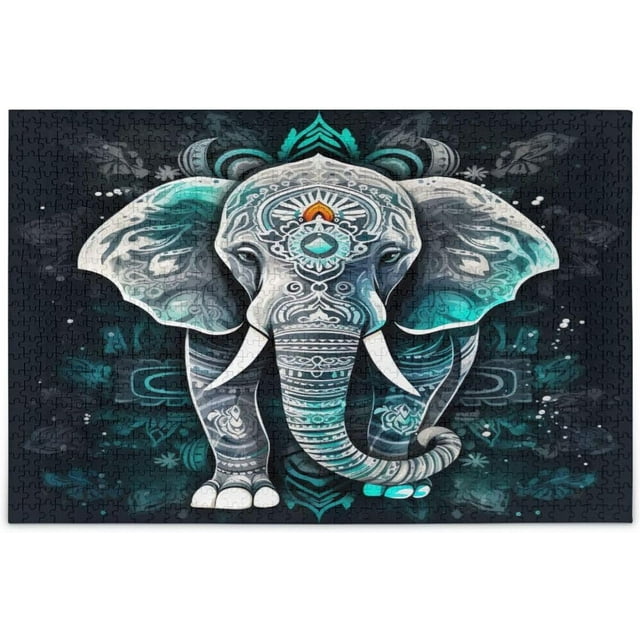 Elephant Puzzles for Adults 1000 Pieces, Fun Puzzles for Teens Family ...