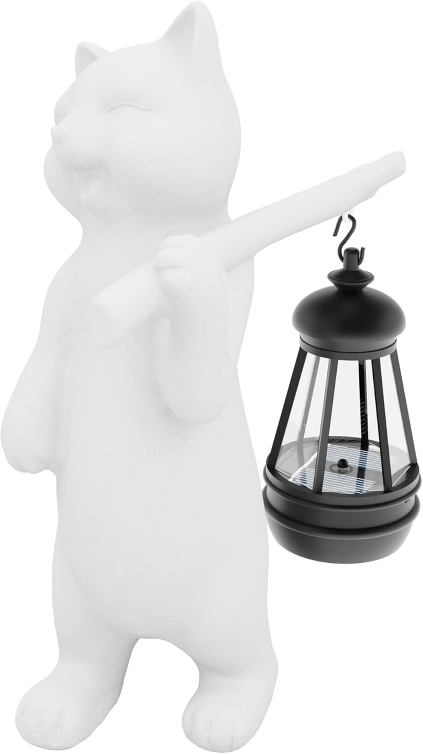 Elephant Resin Statue with Lantern (Walking) - Statue Decoration ...