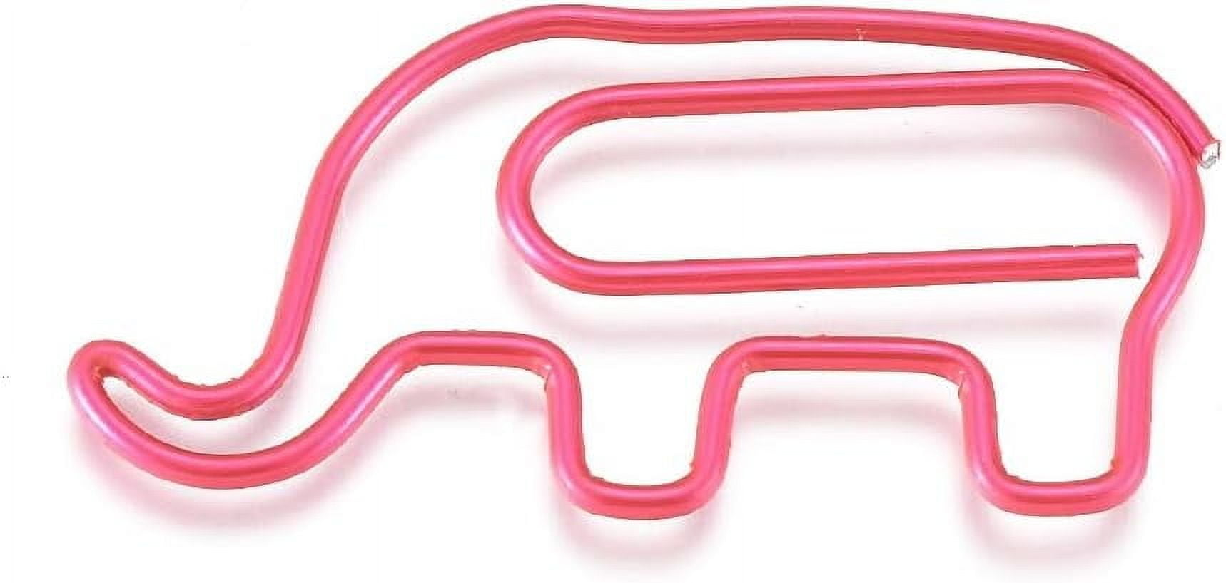 Elephant Shape Iron Paperclips Cute Paper Clips Funny Bookmark Marking ...