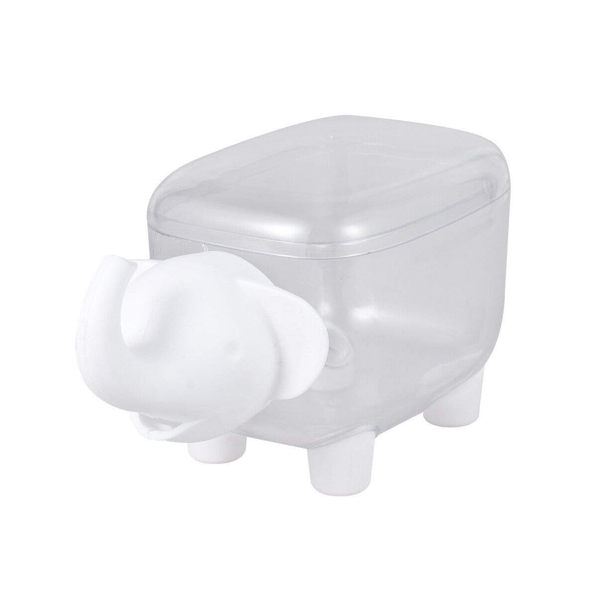 Elephant Shaped Plastic Storage Box Clear Storage Container Organizer ...