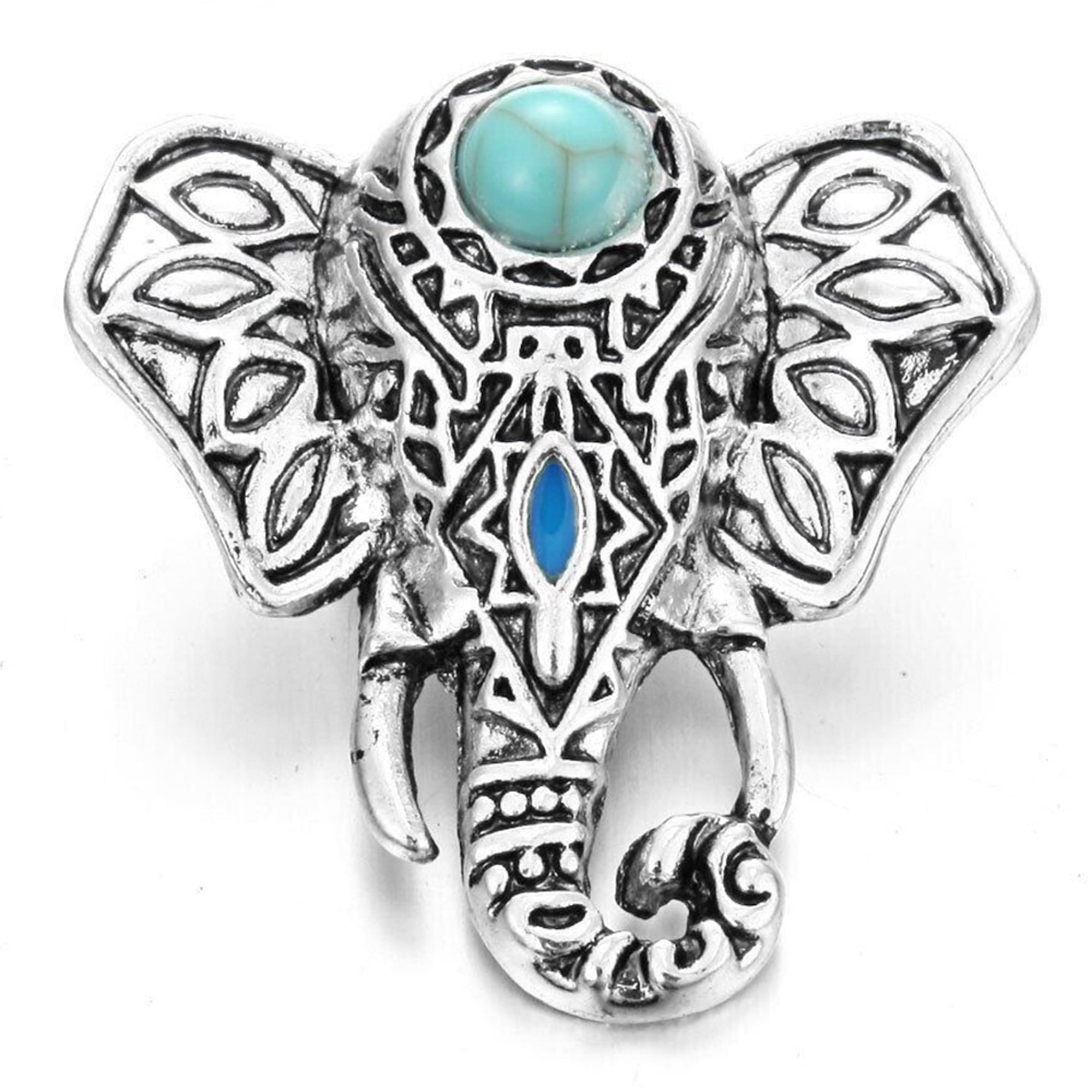 Elephant Snap Jewelry Ginger Charm Button, For Interchangeable DIY ...