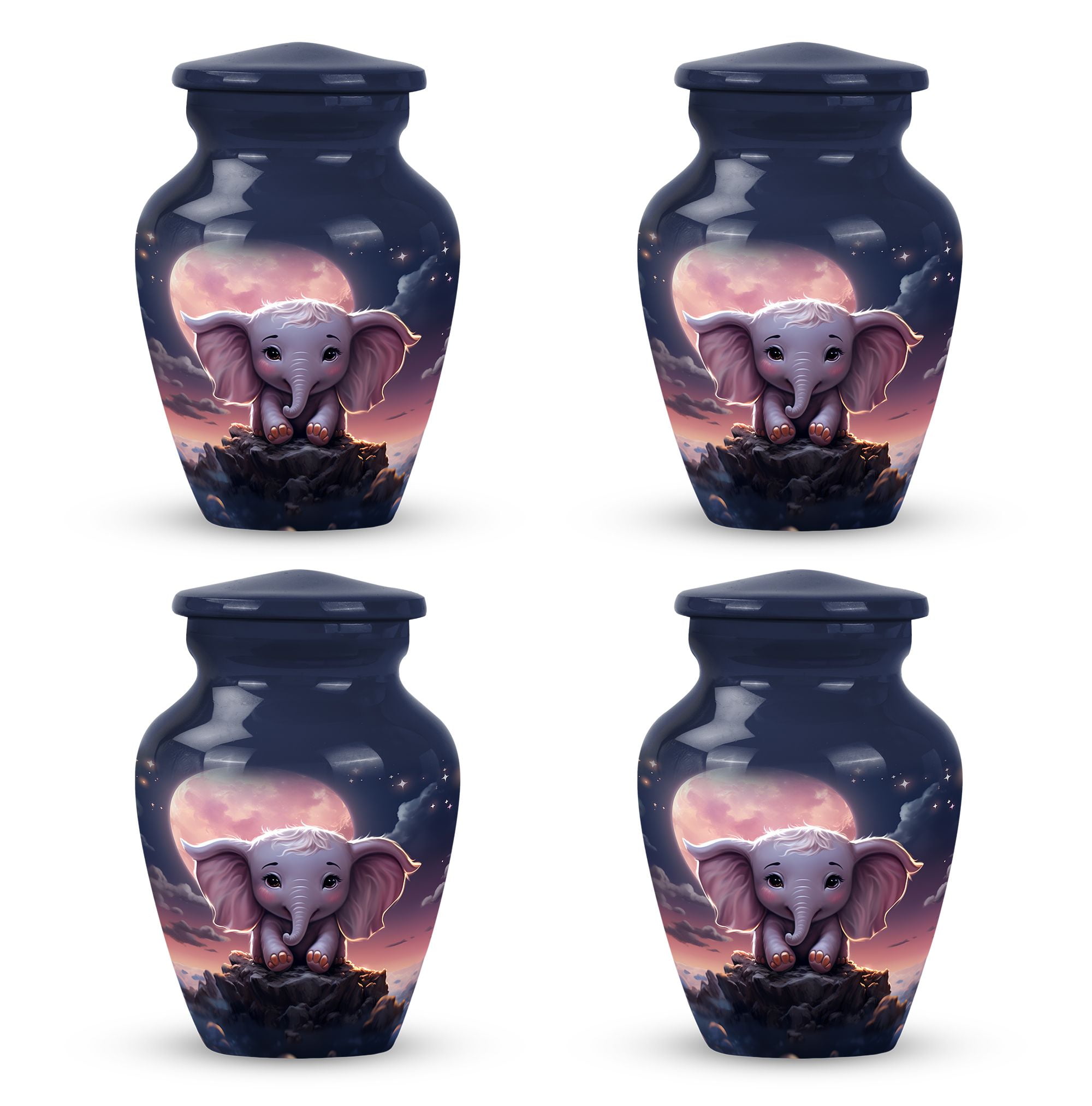 Elephant Starry Night Dreamer - Personal Urns Keepsake - Miniature ...
