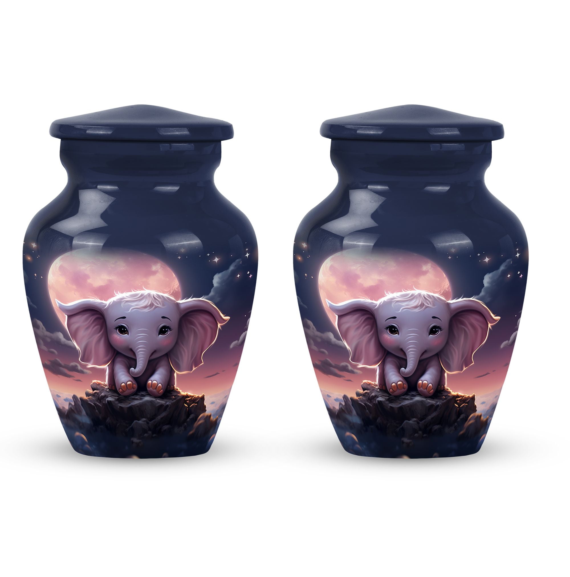 Elephant Starry Night Dreamer - Small Ashes Keepsake - Miniature ...