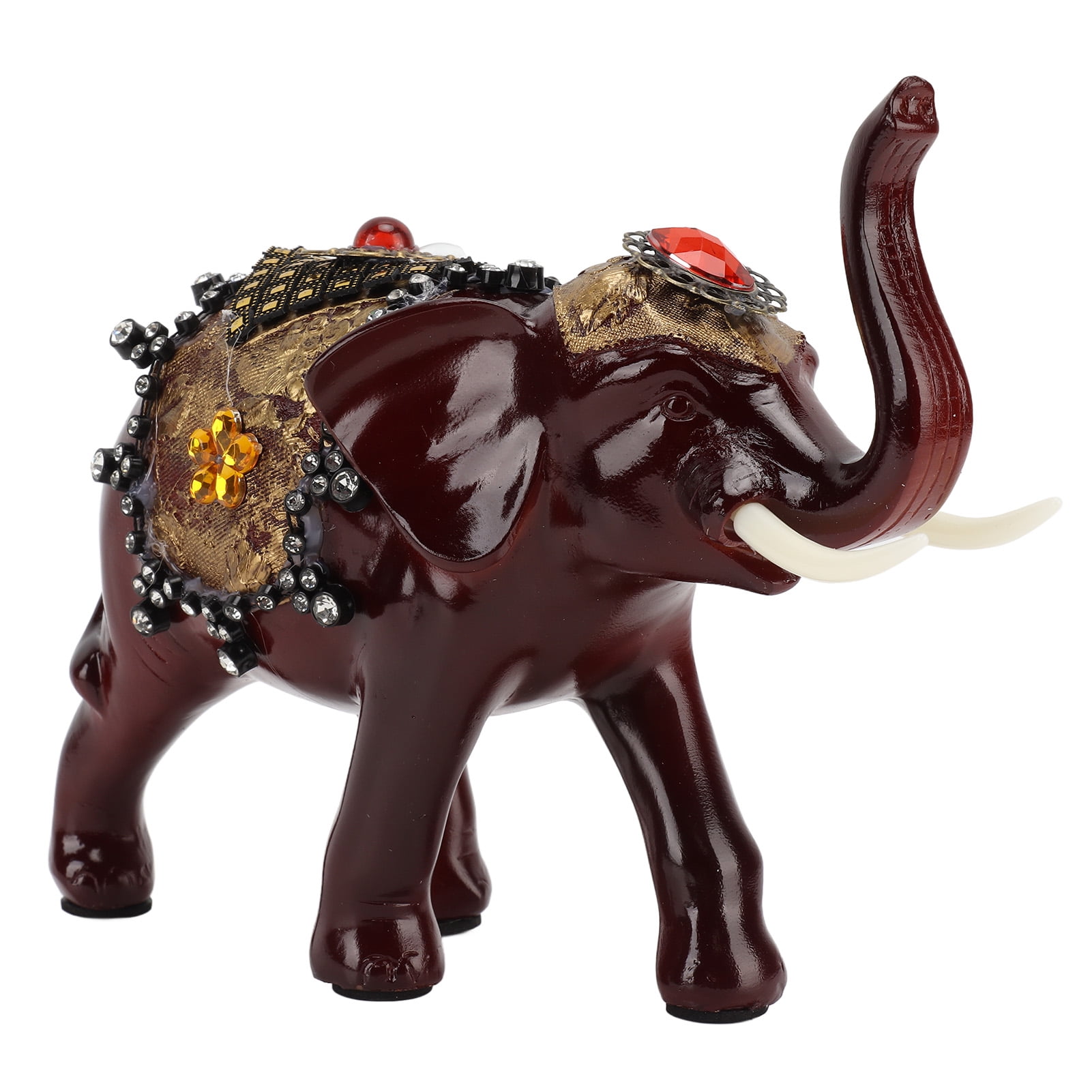 Elephant Statue Lucky Wealth Trendy Style Simple Modern Mahogany Color ...