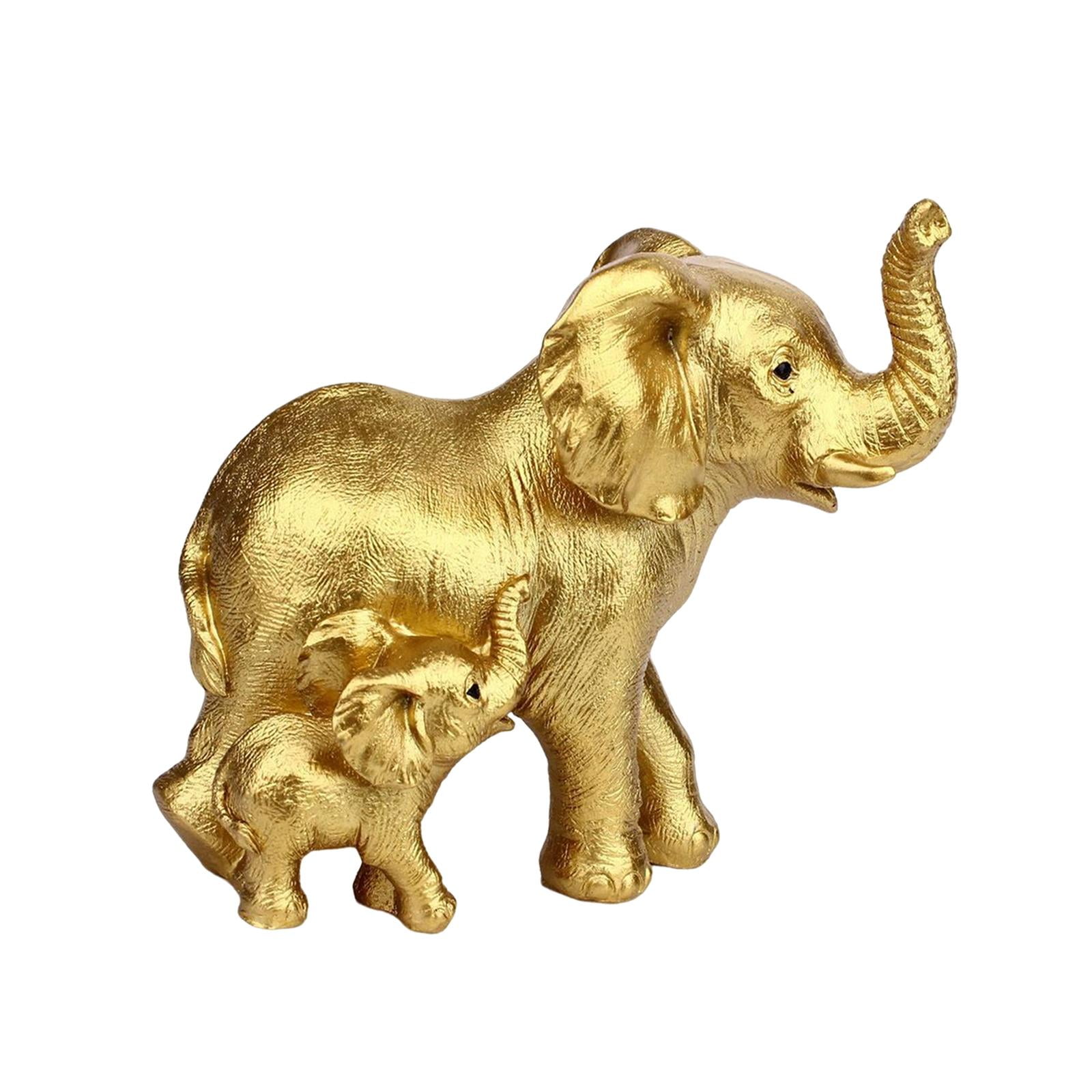 Elephant Statue Tabletop Craft Elephants Family Figurine Gifts Home ...