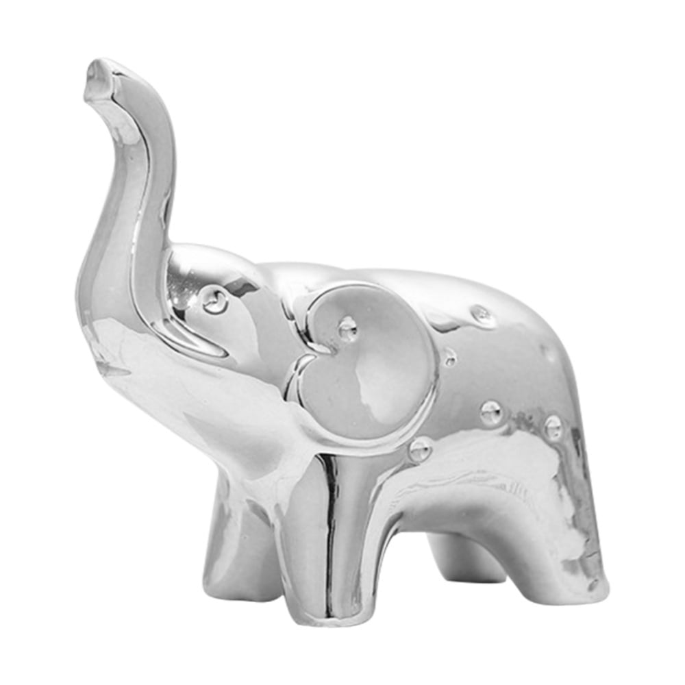 Small Baby Elephant Figurines Decorations, Good Luck Ceramic Animals ...