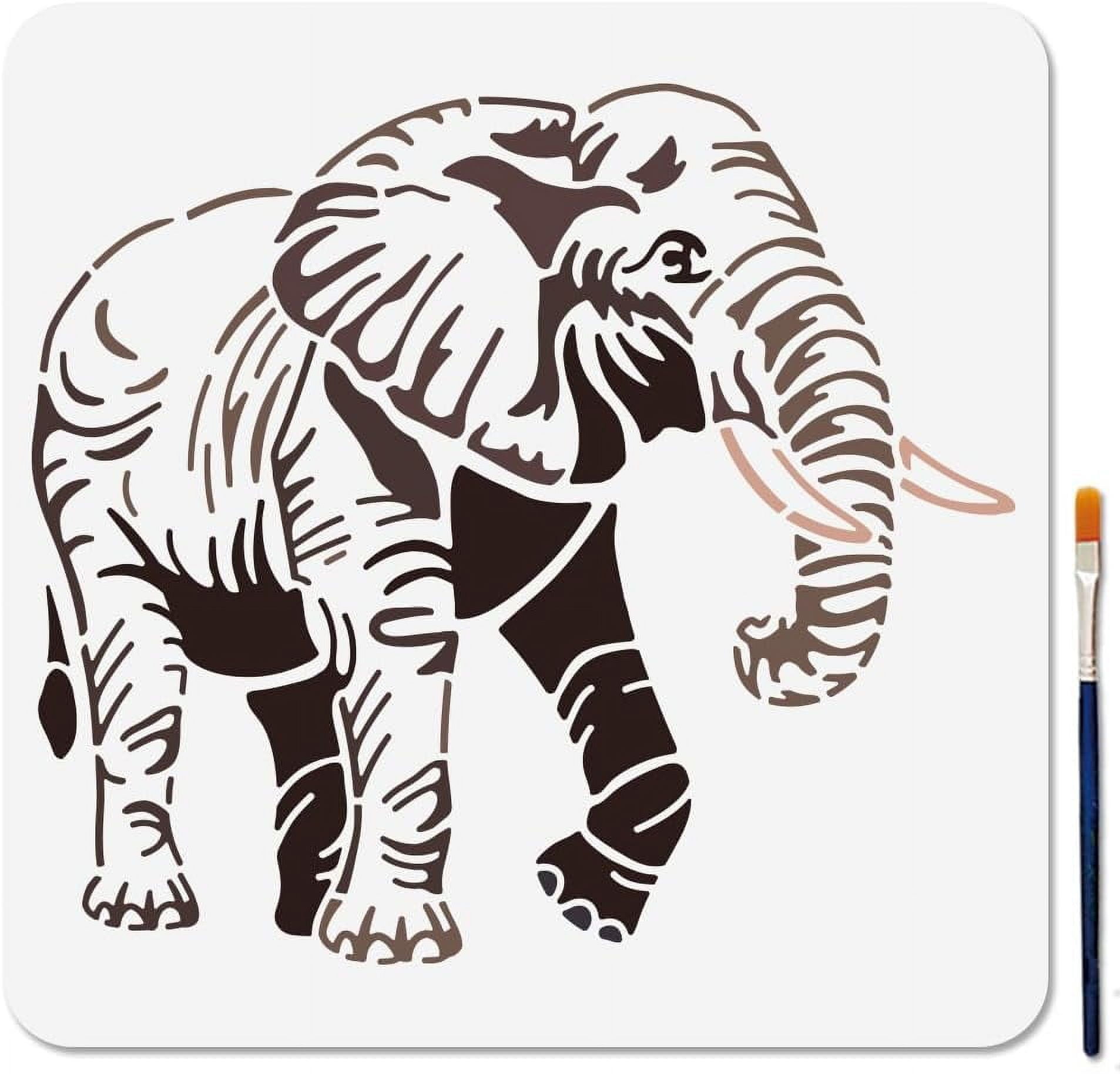 Elephant Stencil For Nursery