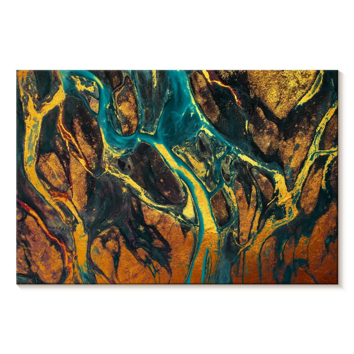 Elephant Stock Abstract Art Oil Wall Art - Horizontal Canvas Wall Art ...