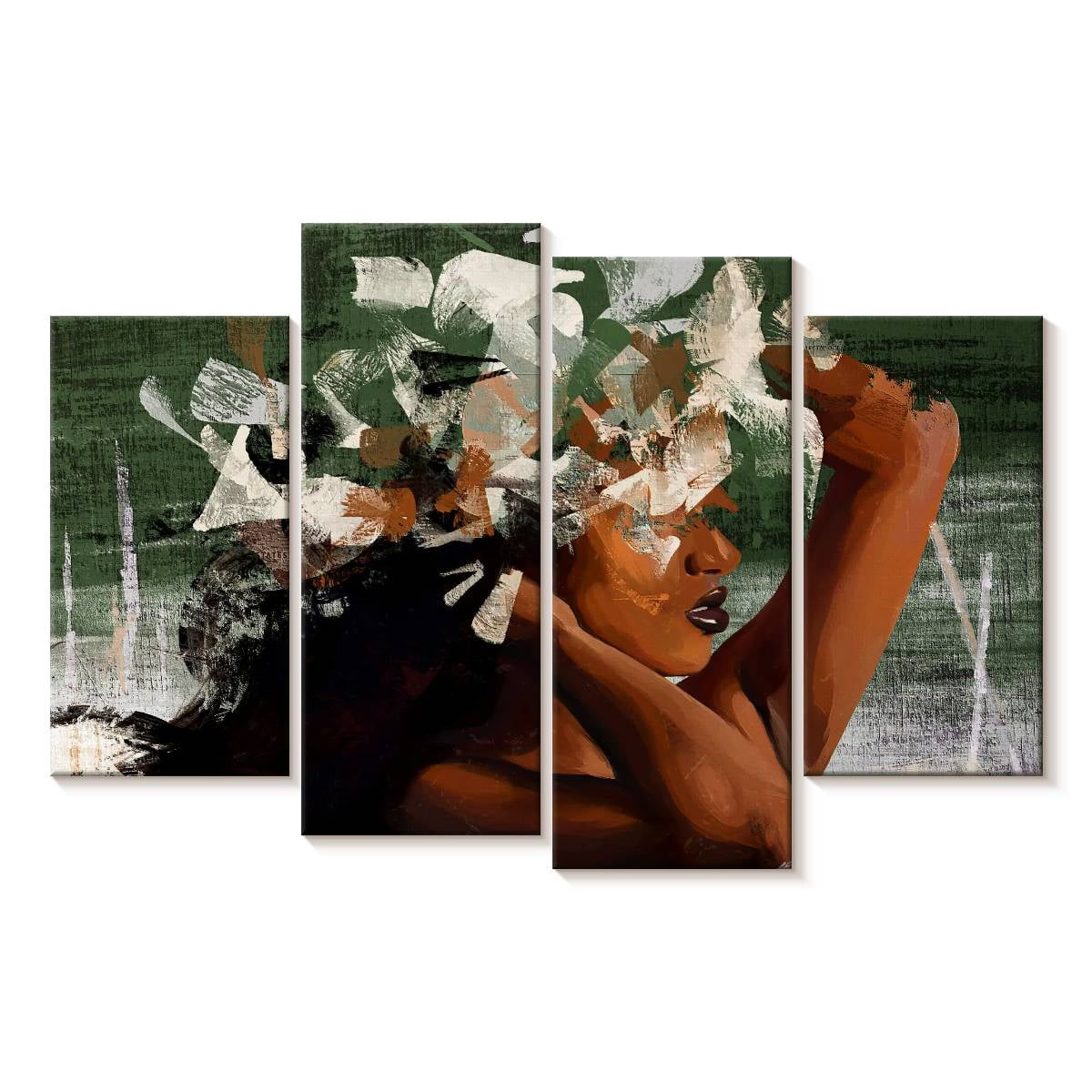 Elephant Stock Abstract Black Beauty Ii Wall Art - Horizontal Multi ...