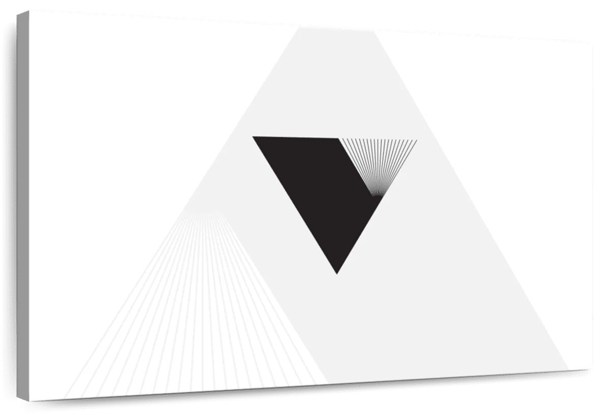 Elephant Stock Abstract Triangle Wall Art - Horizontal Canvas Wall Art ...