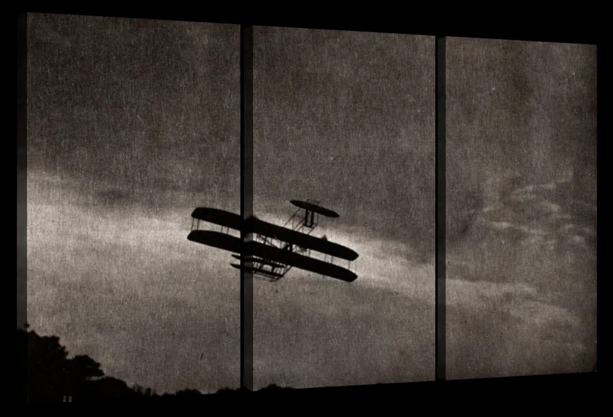 Elephant Stock The Aeroplane 1910 Wall Art - Horizontal Multi Panel ...