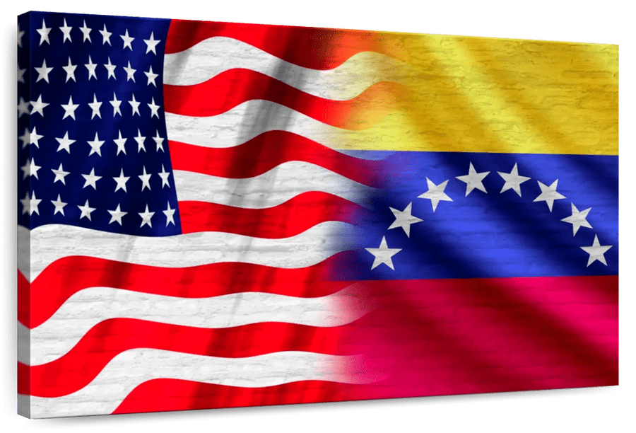 Elephant Stock America Venezuela Flags Wall Art - Flags Canvas Canvas ...