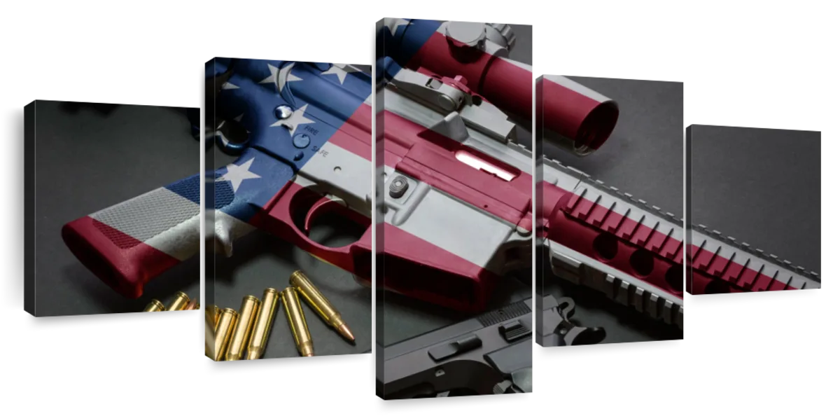 Elephant Stock American Military Rifle Wall Art - Horizontal Multi ...