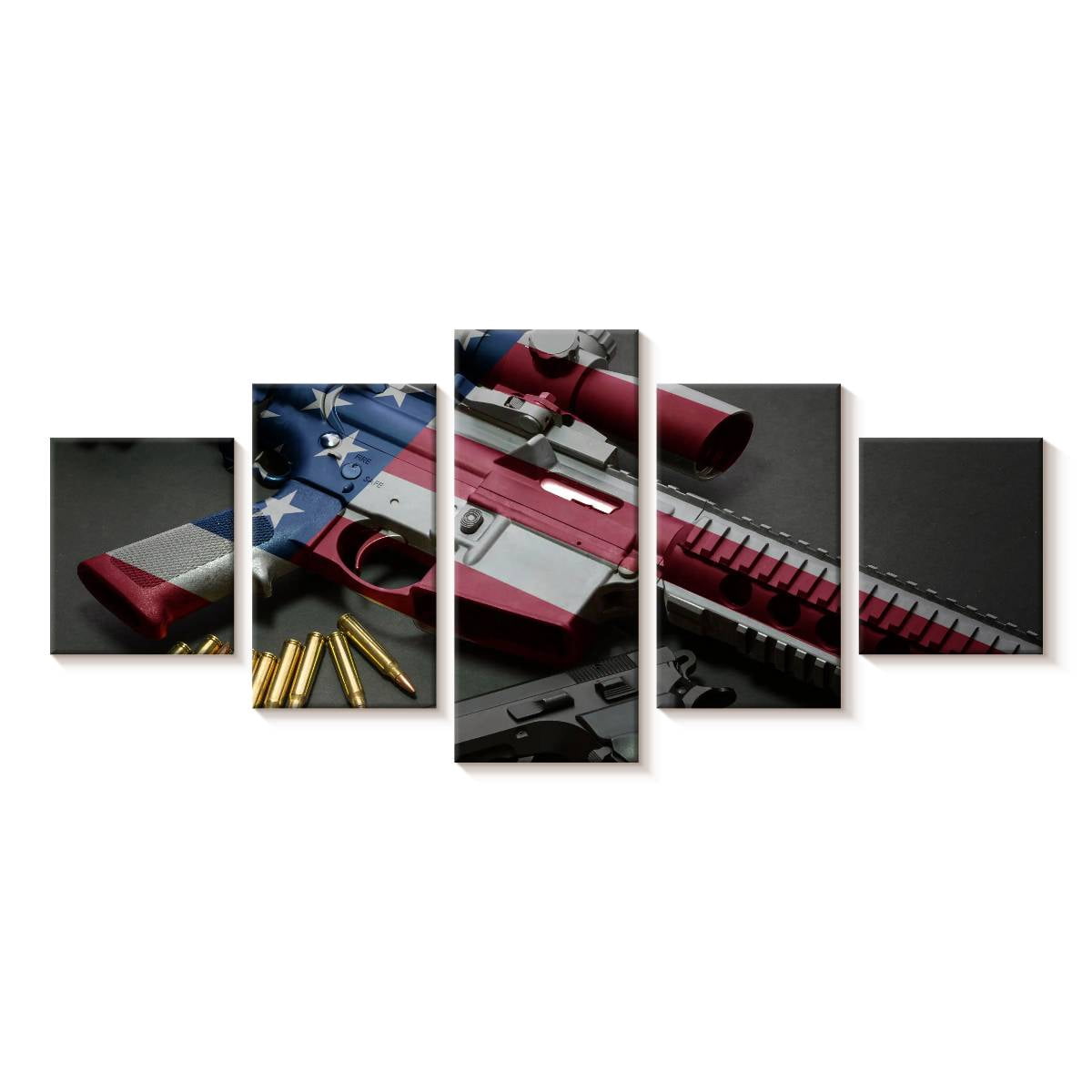 Elephant Stock American Military Rifle Wall Art - Horizontal Multi ...