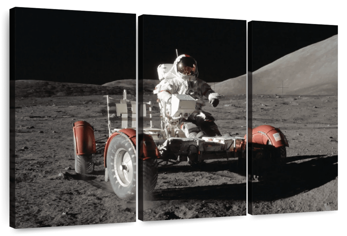 Elephant Stock Apollo 17 Lunar Landing Wall Art - Horizontal Multi ...