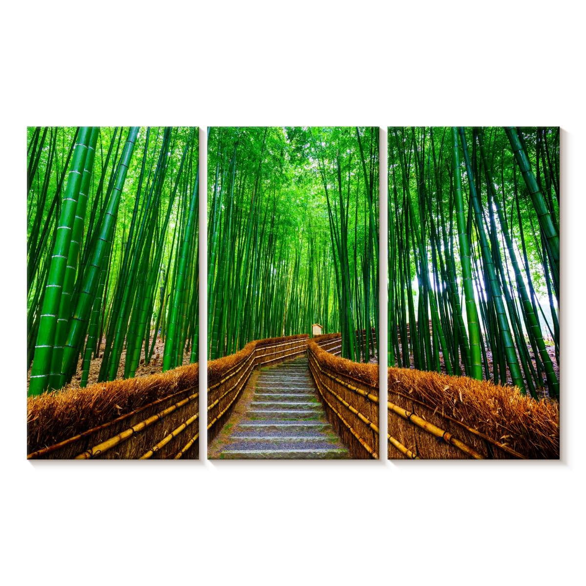 Elephant Stock Arashiyama Bamboo Wall Art - Horizontal Multi Panel ...