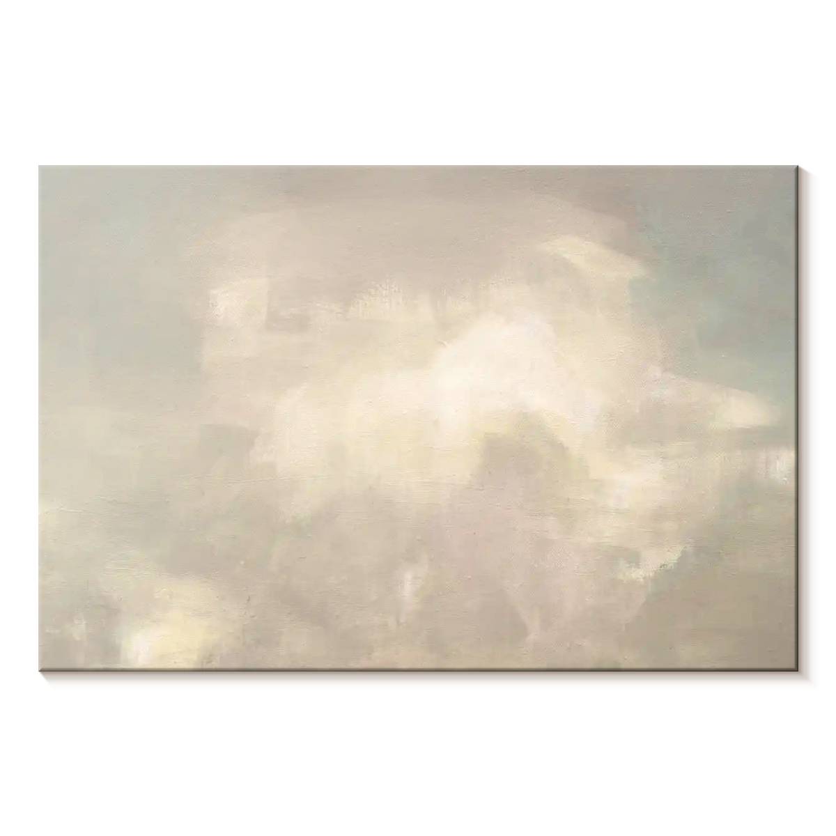 Elephant Stock Ashore Clouds Neutral Wall Art - Horizontal Canvas Wall ...