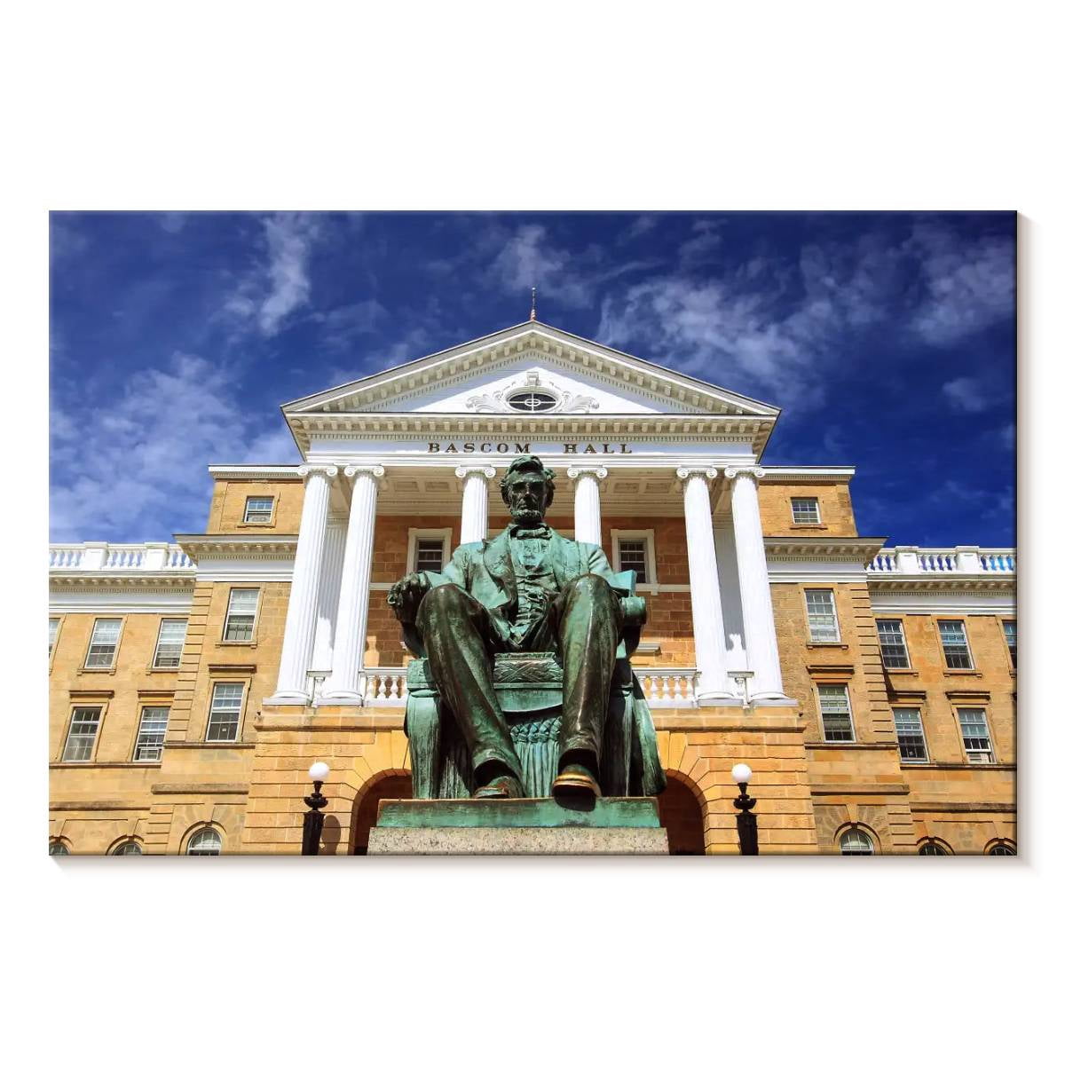 Elephant Stock Bascom Hall Lincoln Statue Wall Art - Horizontal Canvas ...