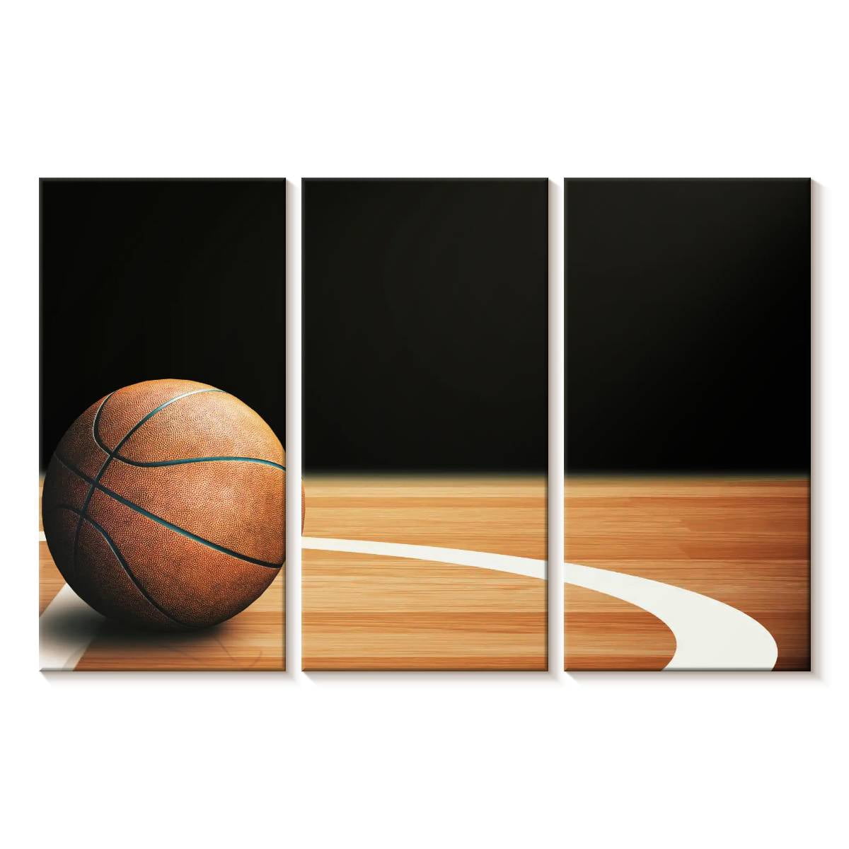 Elephant Stock Basketball Court Ball Wall Art - Horizontal Multi Panel ...
