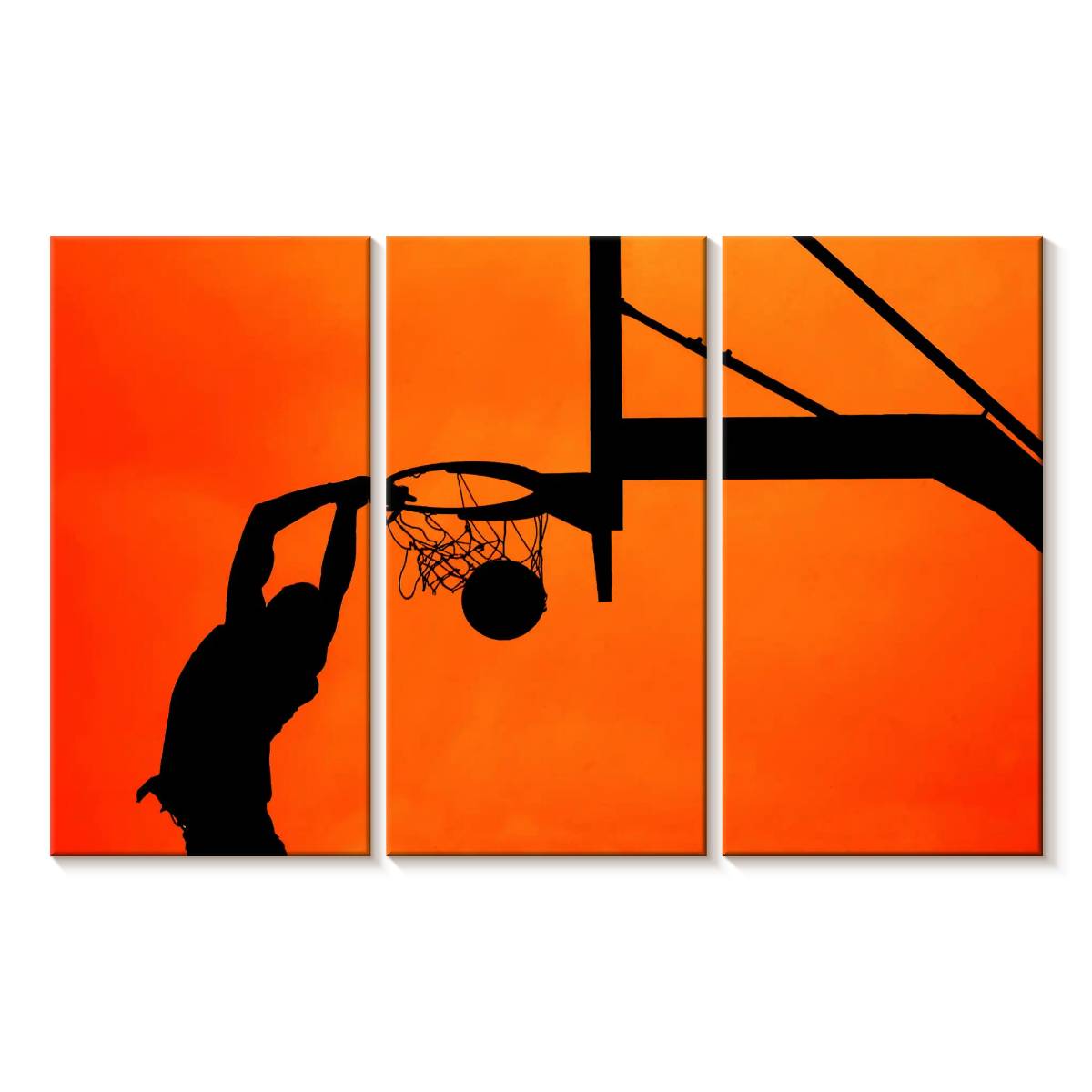Elephant Stock Basketball Dunk Shadow Wall Art - Horizontal Multi Panel ...