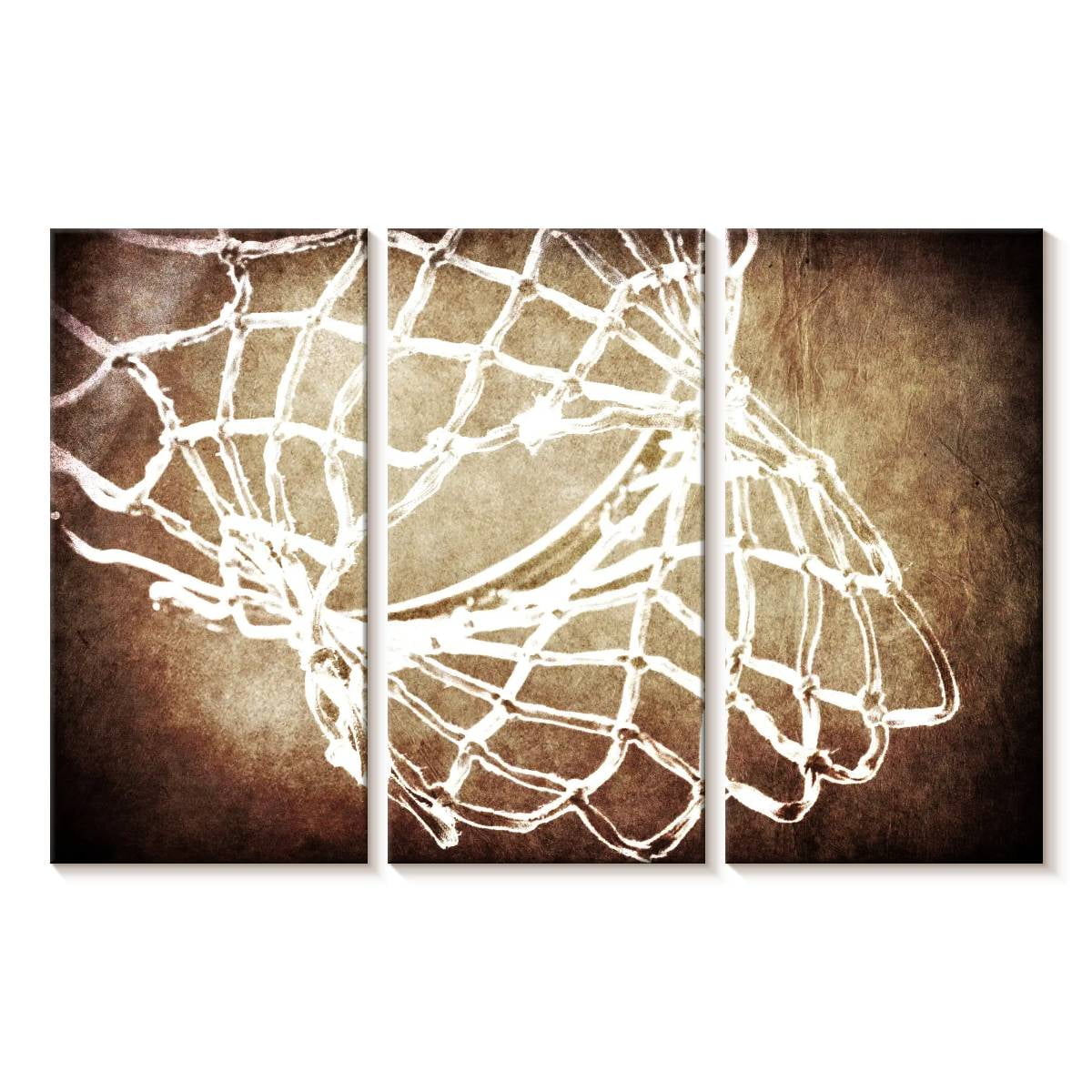 Elephant Stock Basketball Net Wall Art - Horizontal Multi Panel Canvas ...