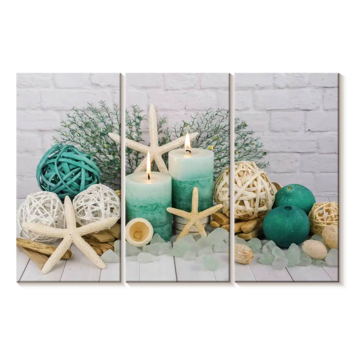 Elephant Stock Beach Concept Spa Wall Art - Horizontal Multi Panel ...