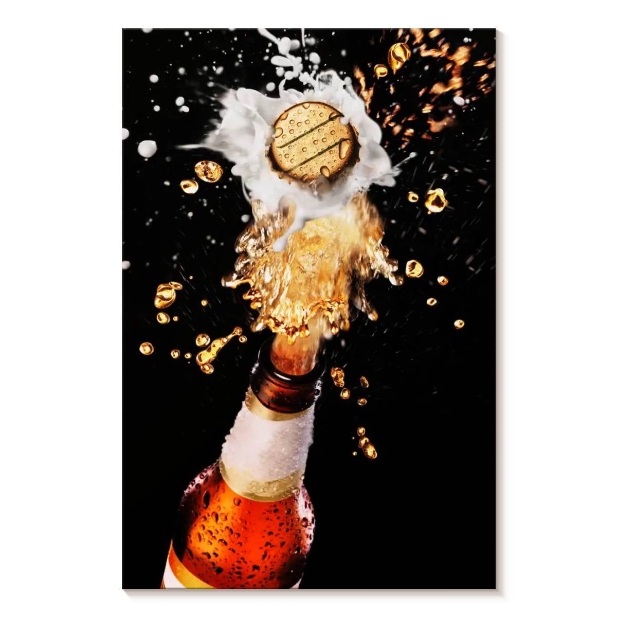Elephant Stock Beer Bottle Cap Pop Wall Art - Vertical Canvas Wall Art ...