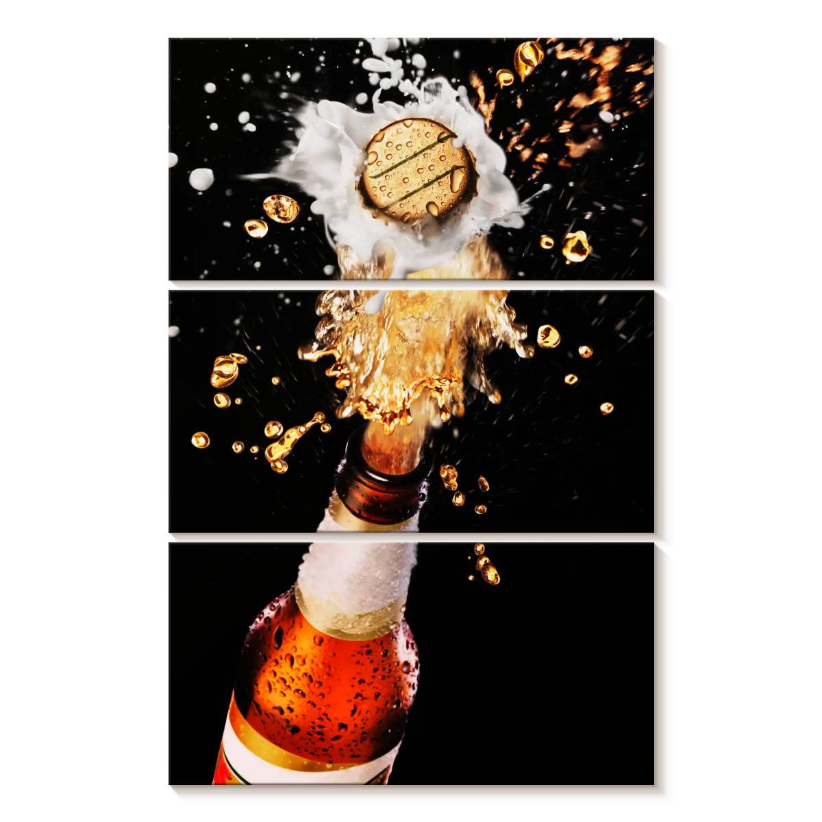 Elephant Stock Beer Bottle Cap Pop Wall Art - Vertical Multi Panel ...